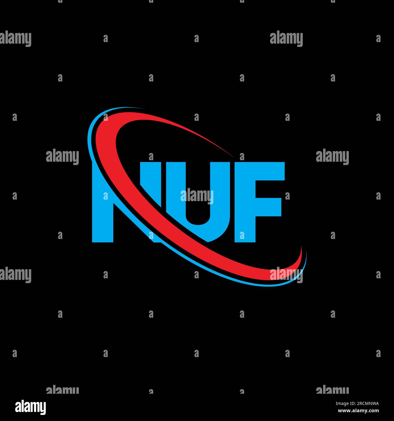 NUF logo. NUF letter. NUF letter logo design. Initials NUF logo linked ...