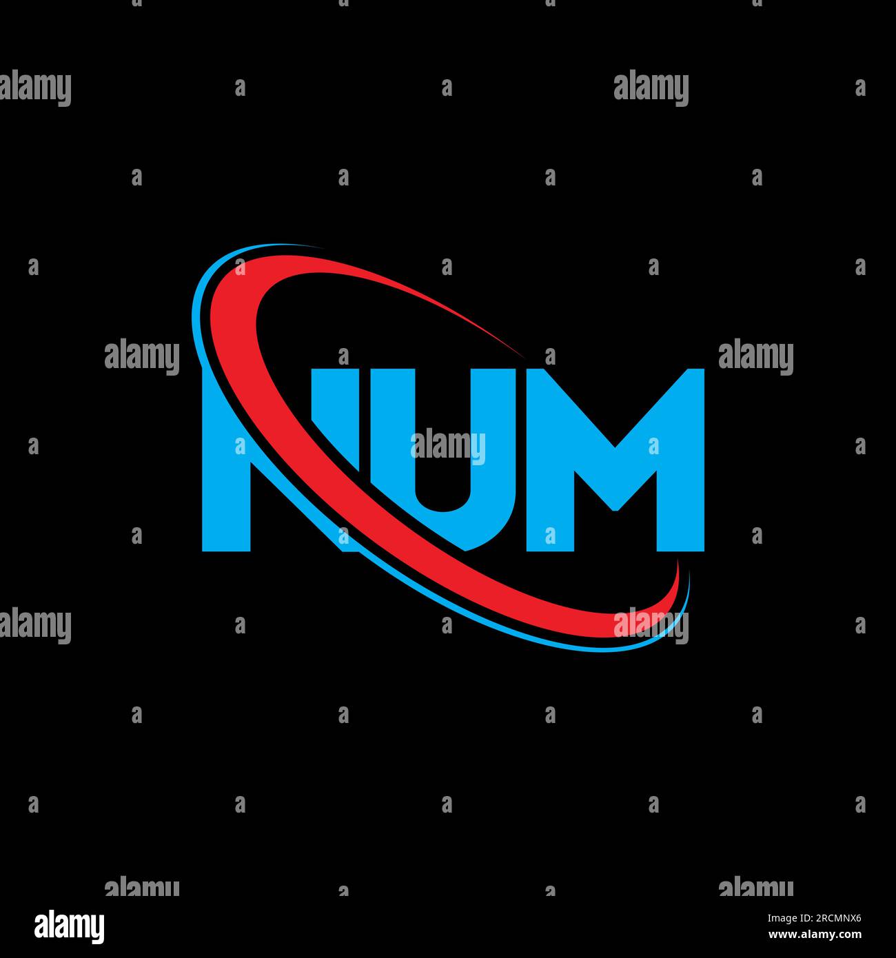 NUM logo. NUM letter. NUM letter logo design. Initials NUM logo linked with circle and uppercase ...