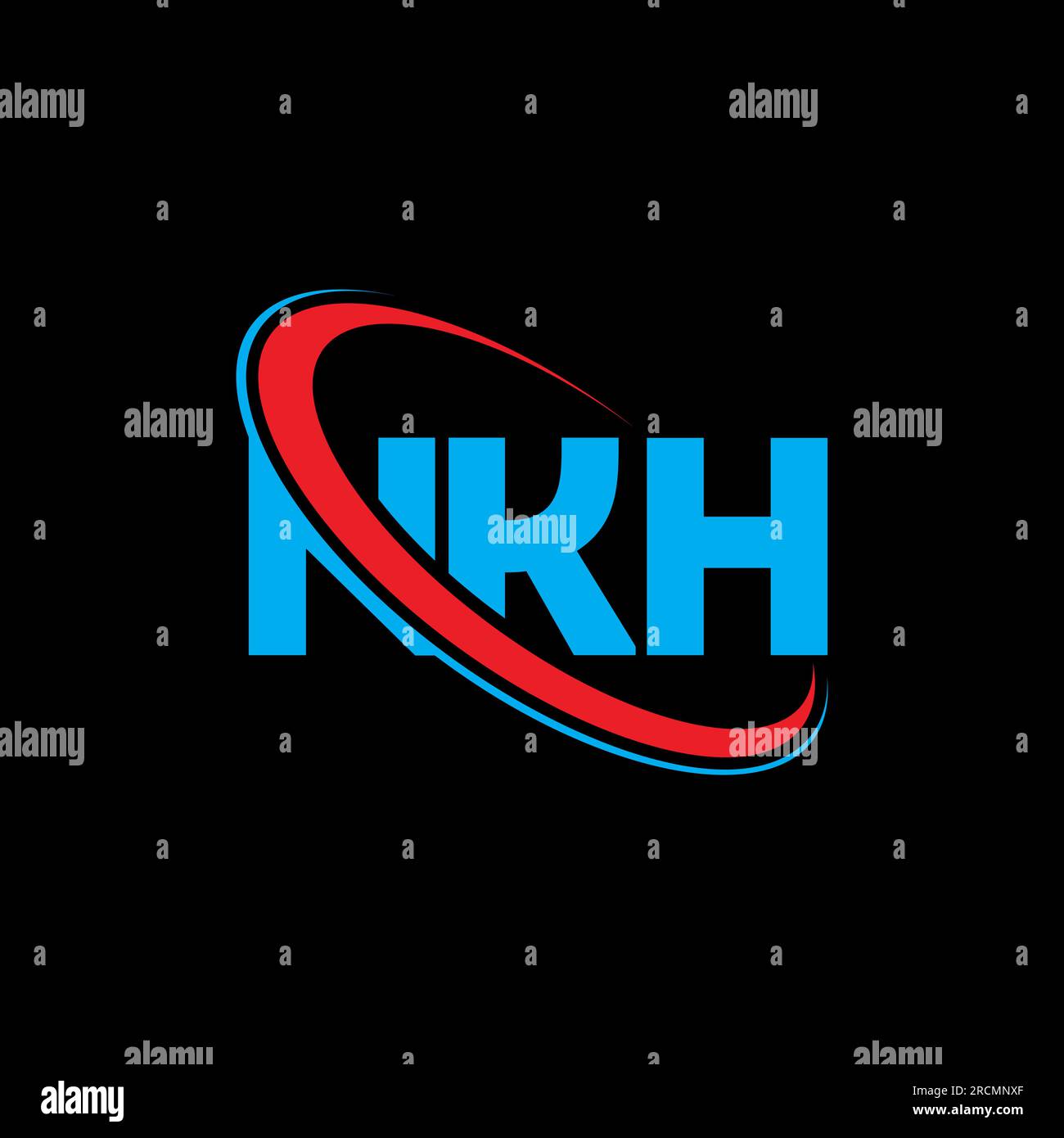 NKH logo. NKH letter. NKH letter logo design. Initials NKH logo linked ...