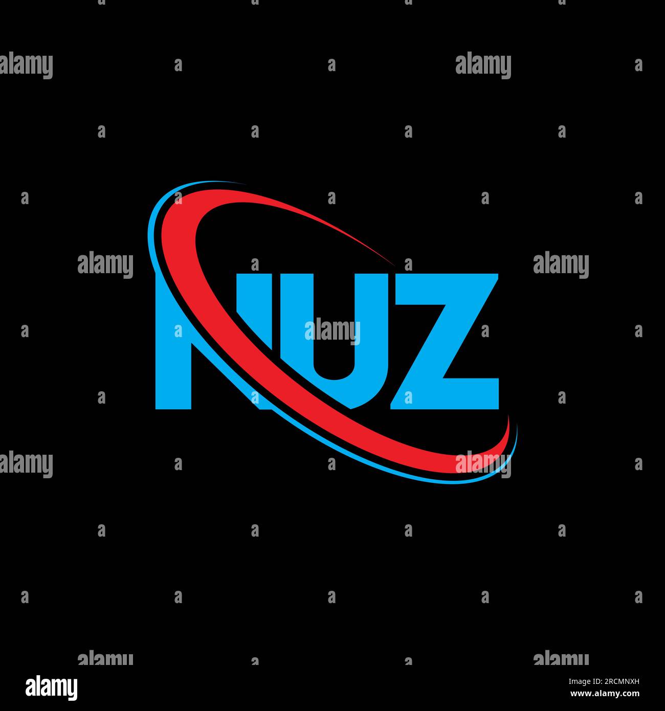 NUZ logo. NUZ letter. NUZ letter logo design. Initials NUZ logo linked ...