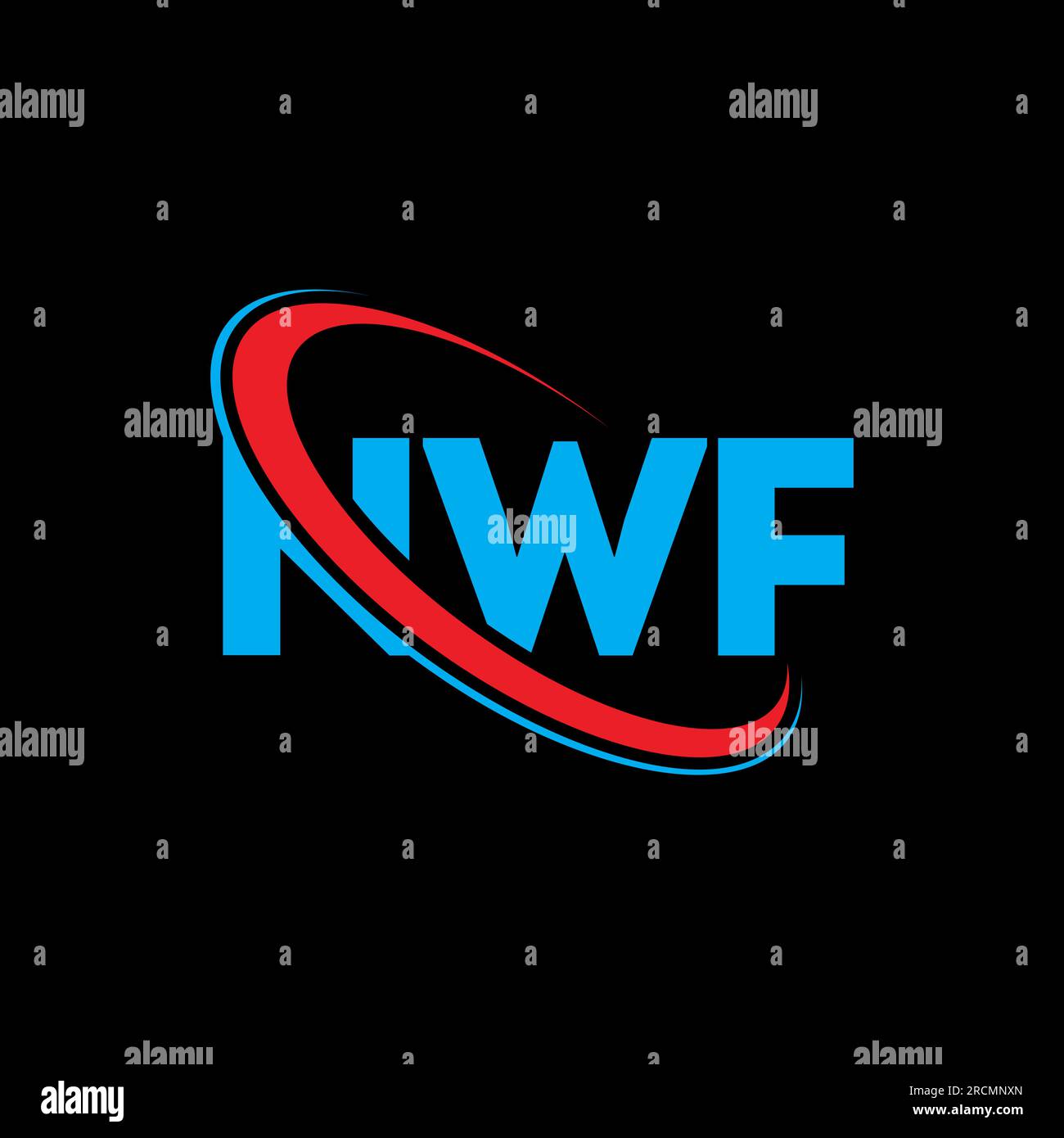 NWF logo. NWF letter. NWF letter logo design. Initials NWF logo linked ...