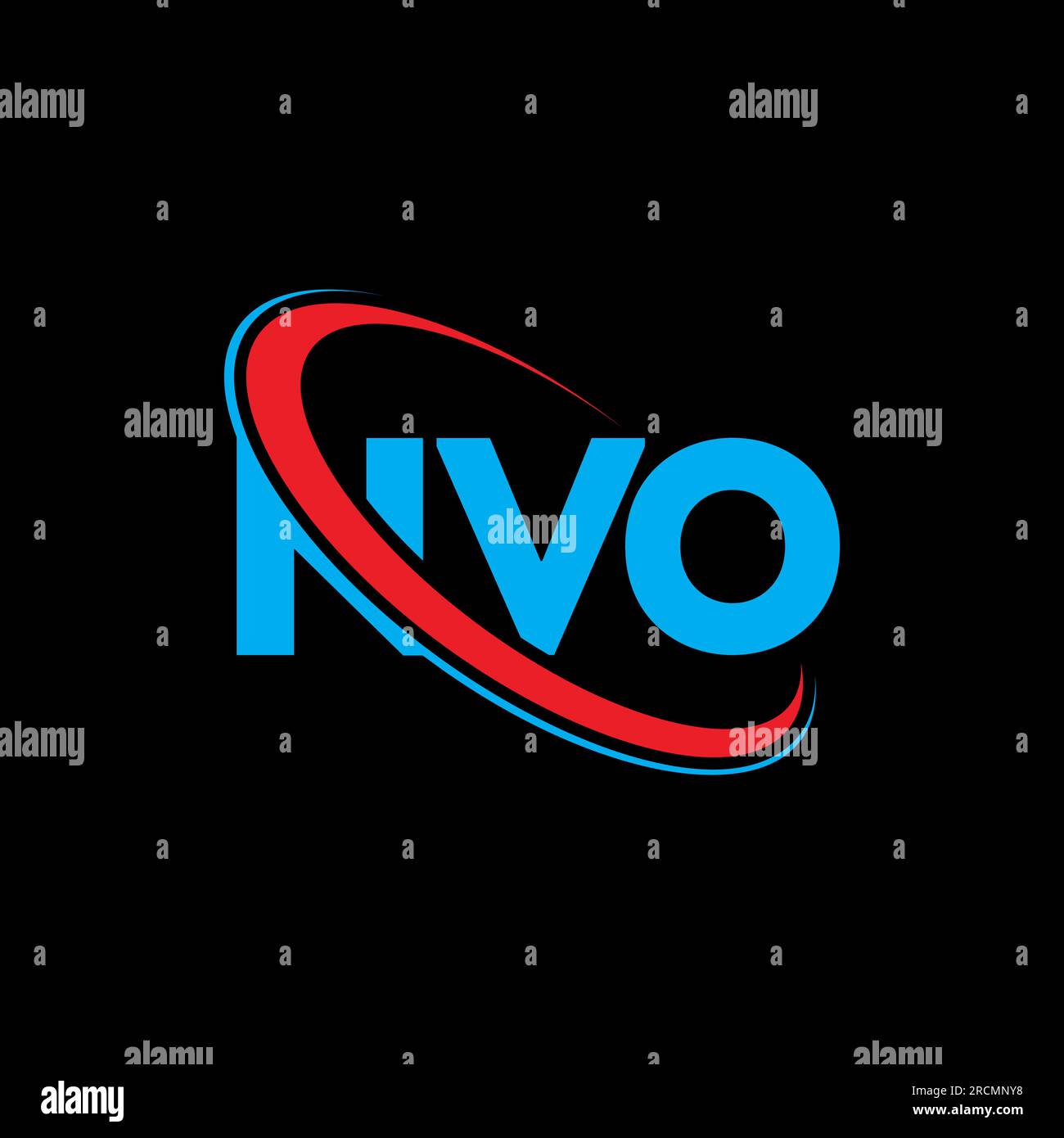 NVO logo. NVO letter. NVO letter logo design. Initials NVO logo linked ...