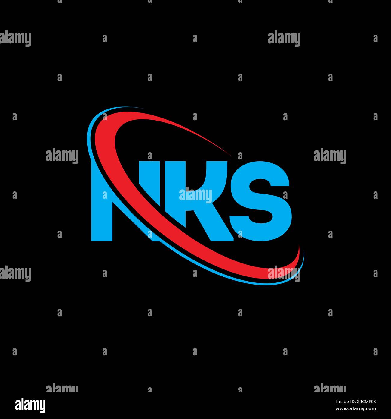NKS logo. NKS letter. NKS letter logo design. Initials NKS logo linked ...