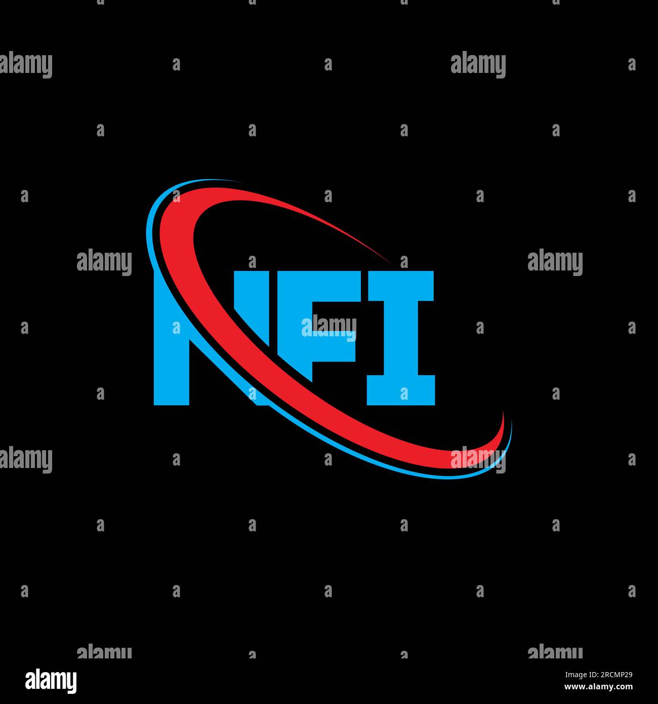 NFI logo. NFI letter. NFI letter logo design. Initials NFI logo linked ...
