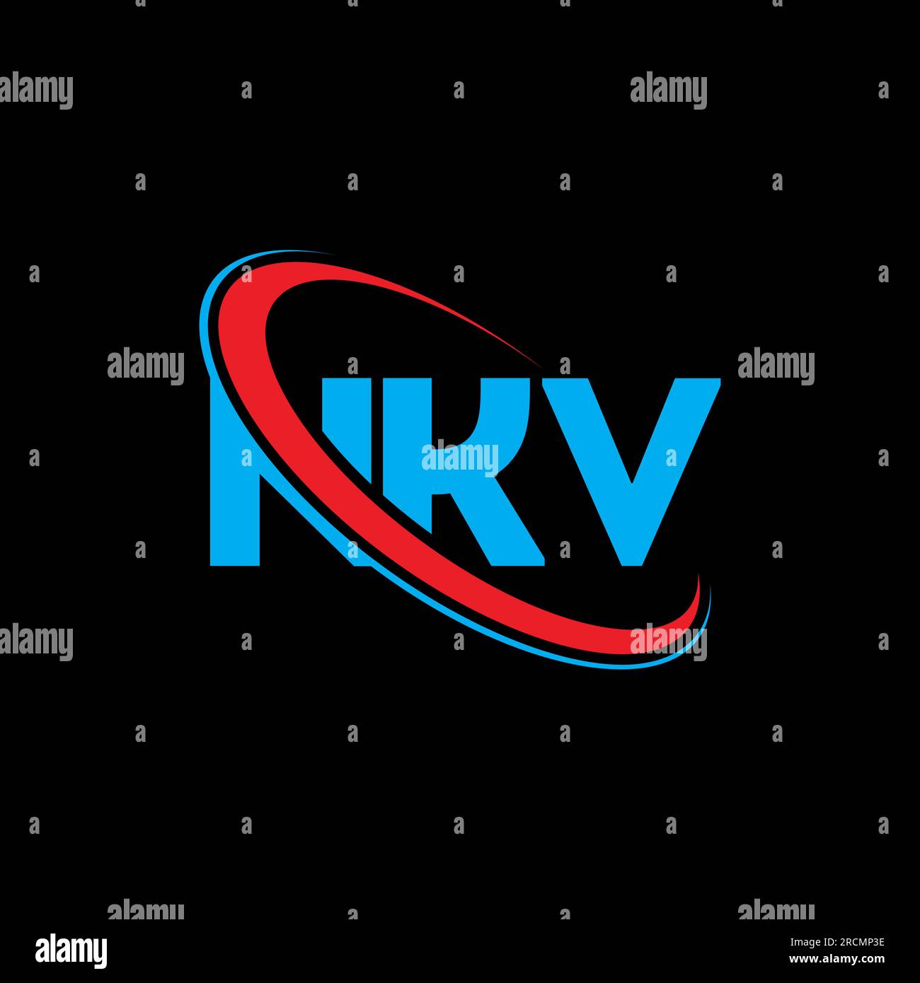 NKV logo. NKV letter. NKV letter logo design. Initials NKV logo linked ...