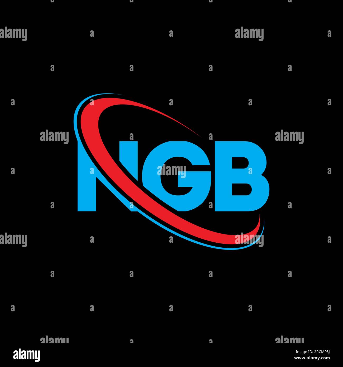 NGB logo. NGB letter. NGB letter logo design. Initials NGB logo linked ...