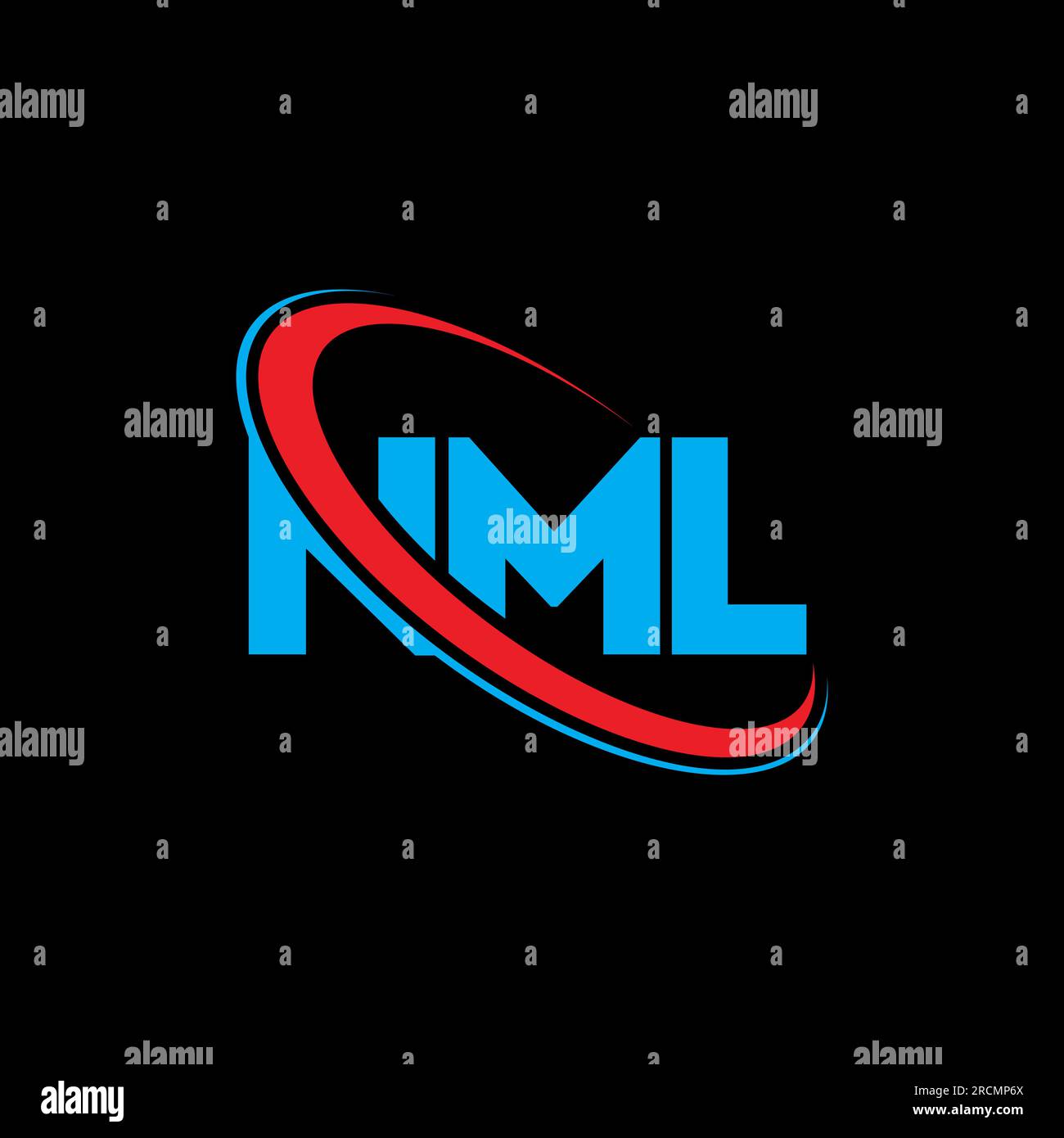 NML logo. NML letter. NML letter logo design. Initials NML logo linked ...