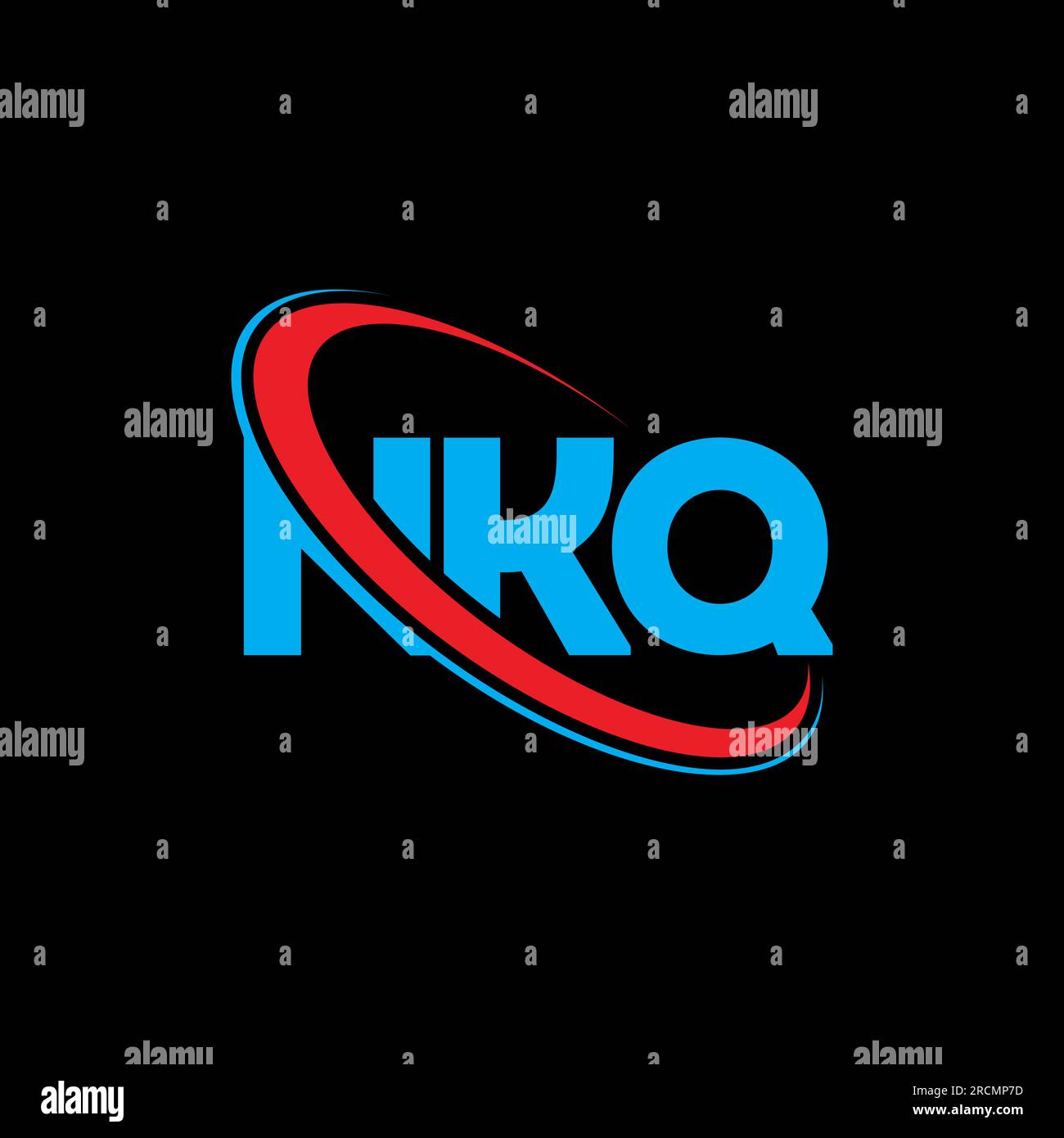 Nkq logo design Stock Vector Images - Alamy