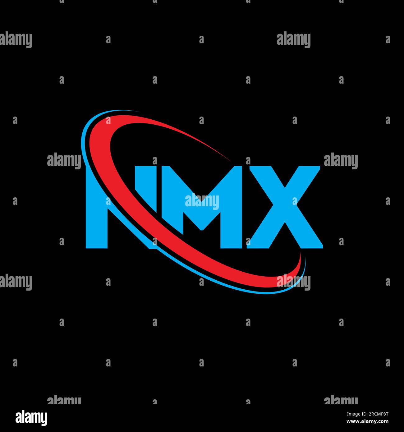 NMX logo. NMX letter. NMX letter logo design. Initials NMX logo linked with circle and uppercase ...