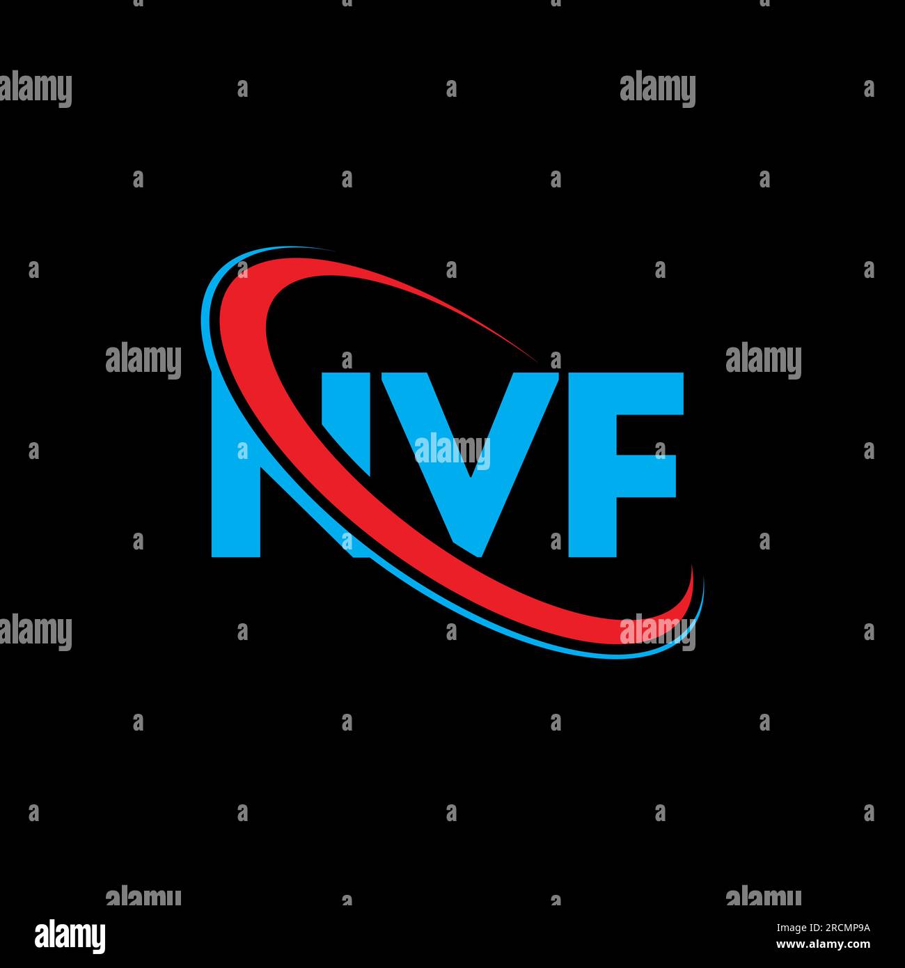 NVF logo. NVF letter. NVF letter logo design. Initials NVF logo linked ...