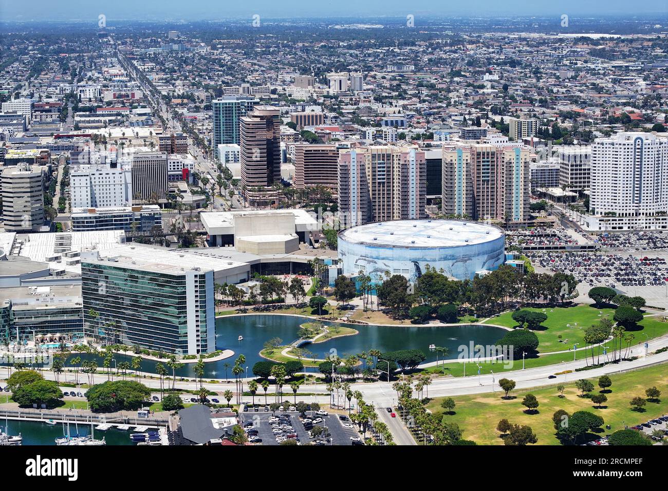 Convention center hyatt regency downtown skyline hi-res stock ...