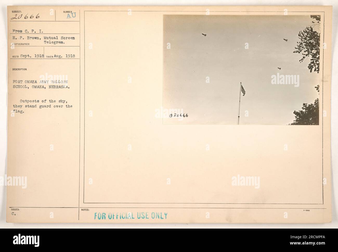 American soldiers stationed at Fort Omaha Army Balloon School in Omaha ...