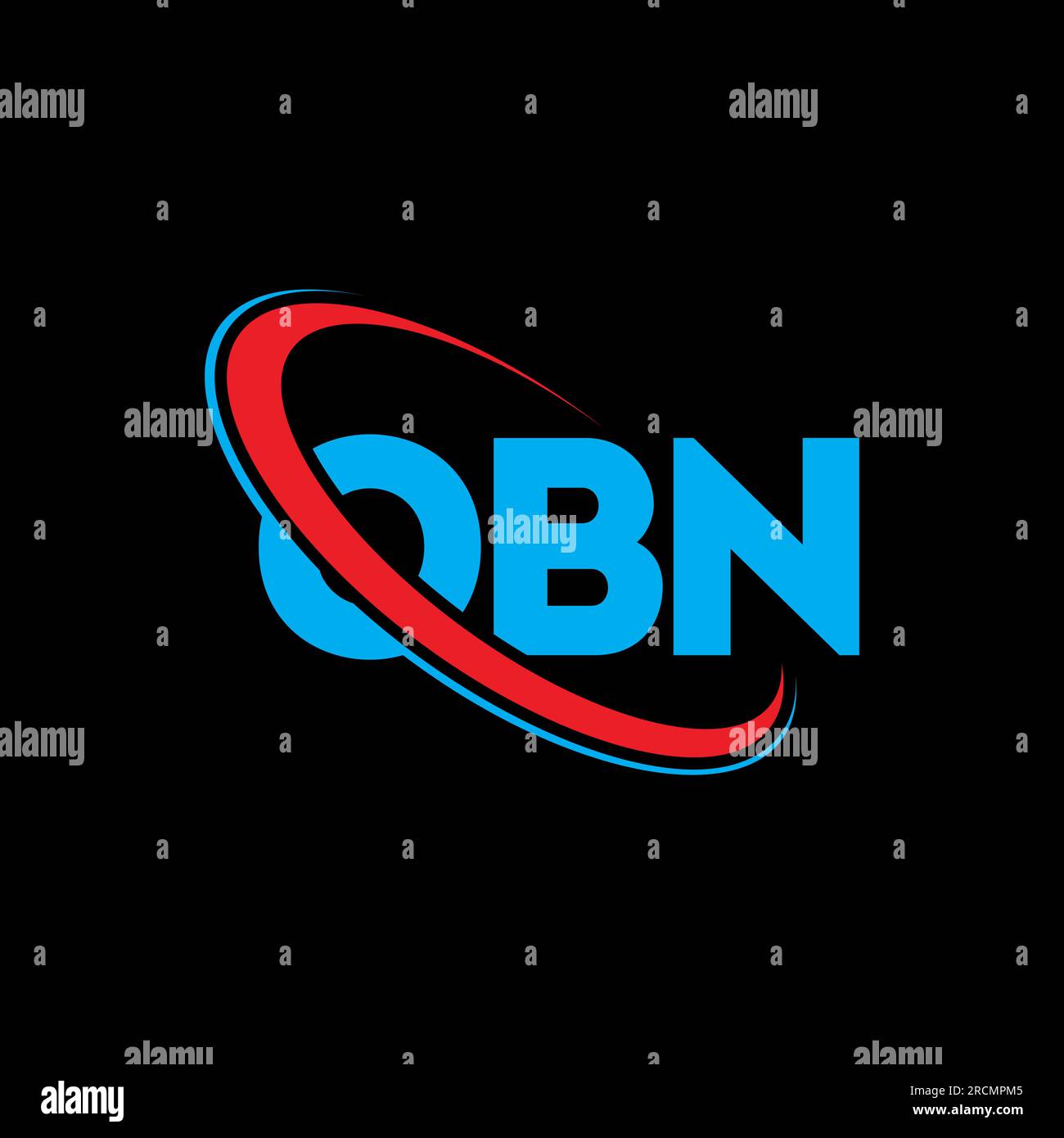 OBN logo. OBN letter. OBN letter logo design. Initials OBN logo linked ...