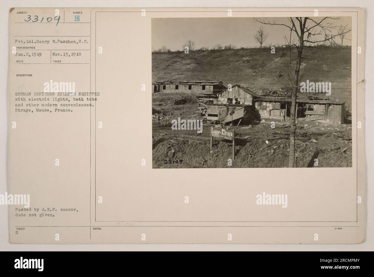 German officers billets hi-res stock photography and images - Alamy