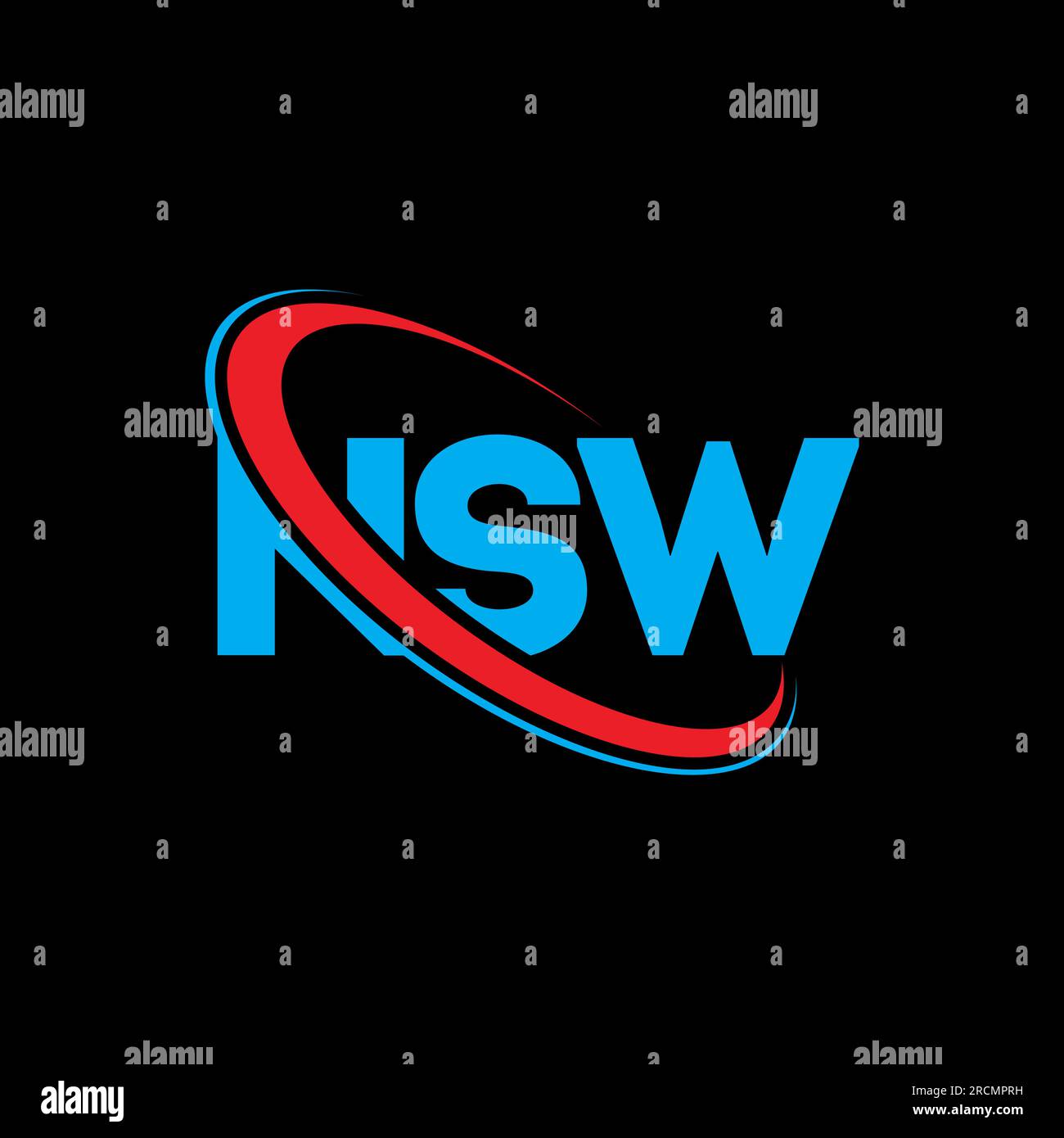 NSW logo. NSW letter. NSW letter logo design. Initials NSW logo linked ...