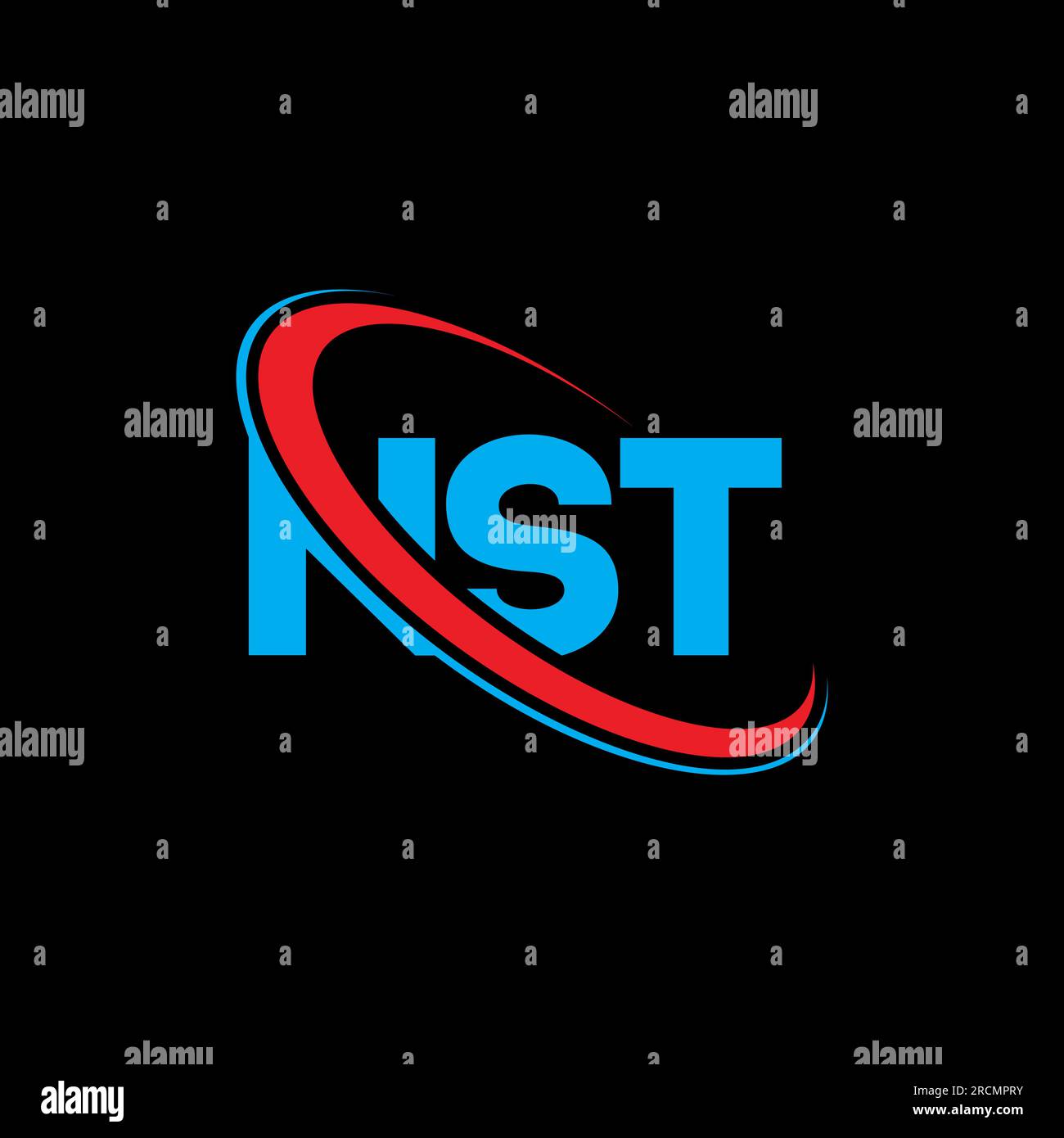NST logo. NST letter. NST letter logo design. Initials NST logo linked ...