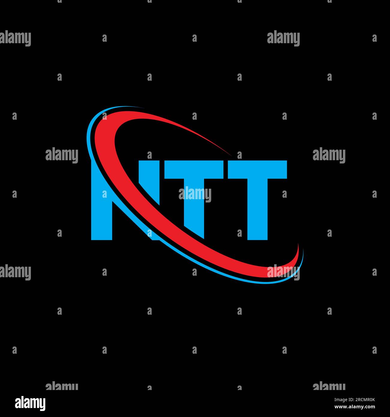 NTT logo. NTT letter. NTT letter logo design. Initials NTT logo linked ...