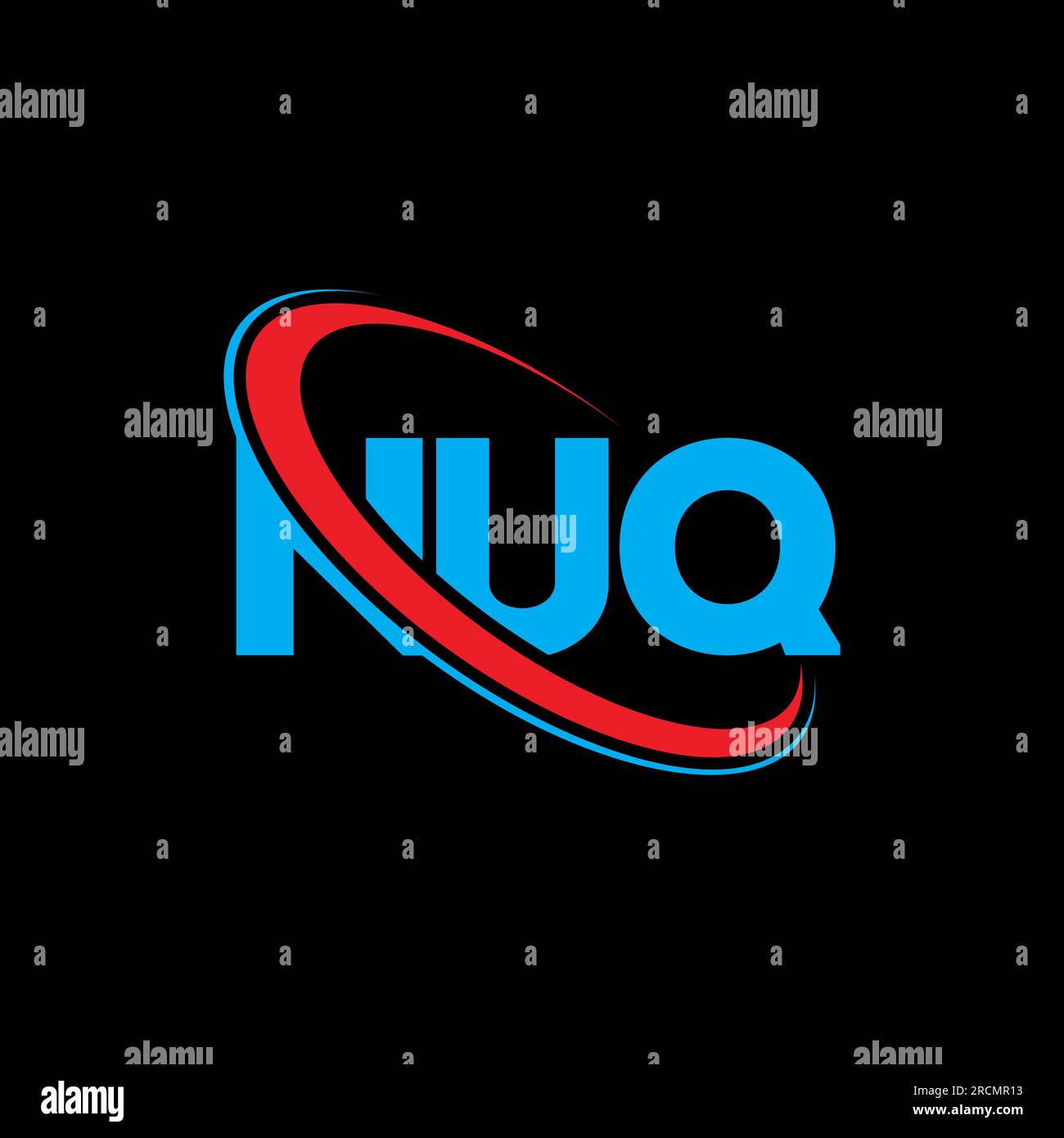 NUQ logo. NUQ letter. NUQ letter logo design. Initials NUQ logo linked ...