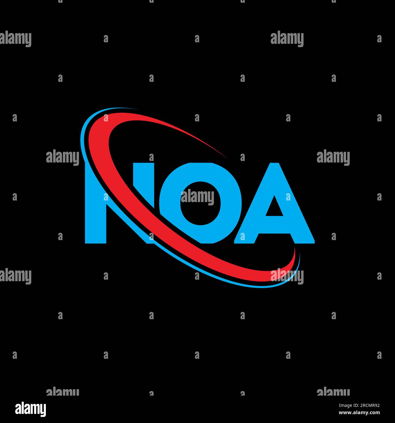 NOA logo. NOA letter. NOA letter logo design. Initials NOA logo linked ...
