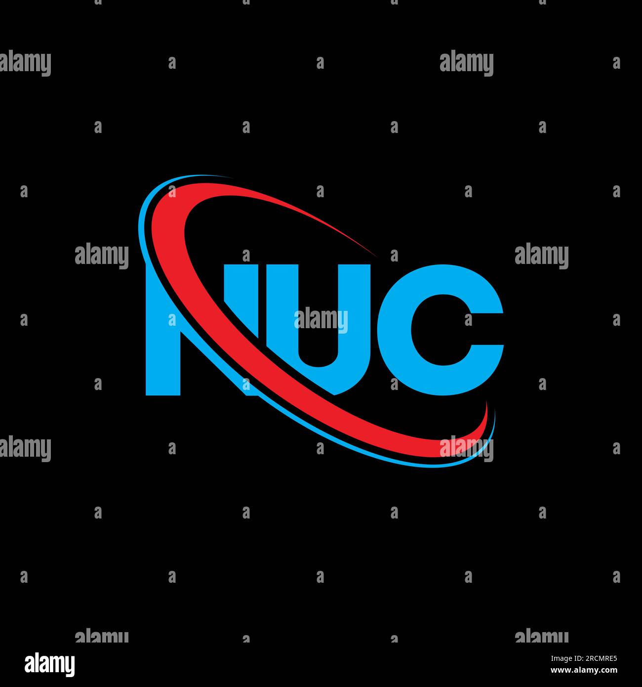 Nuc Logo Nuc Letter Nuc Letter Logo Design Initials Nuc Logo Linked With Circle And Uppercase