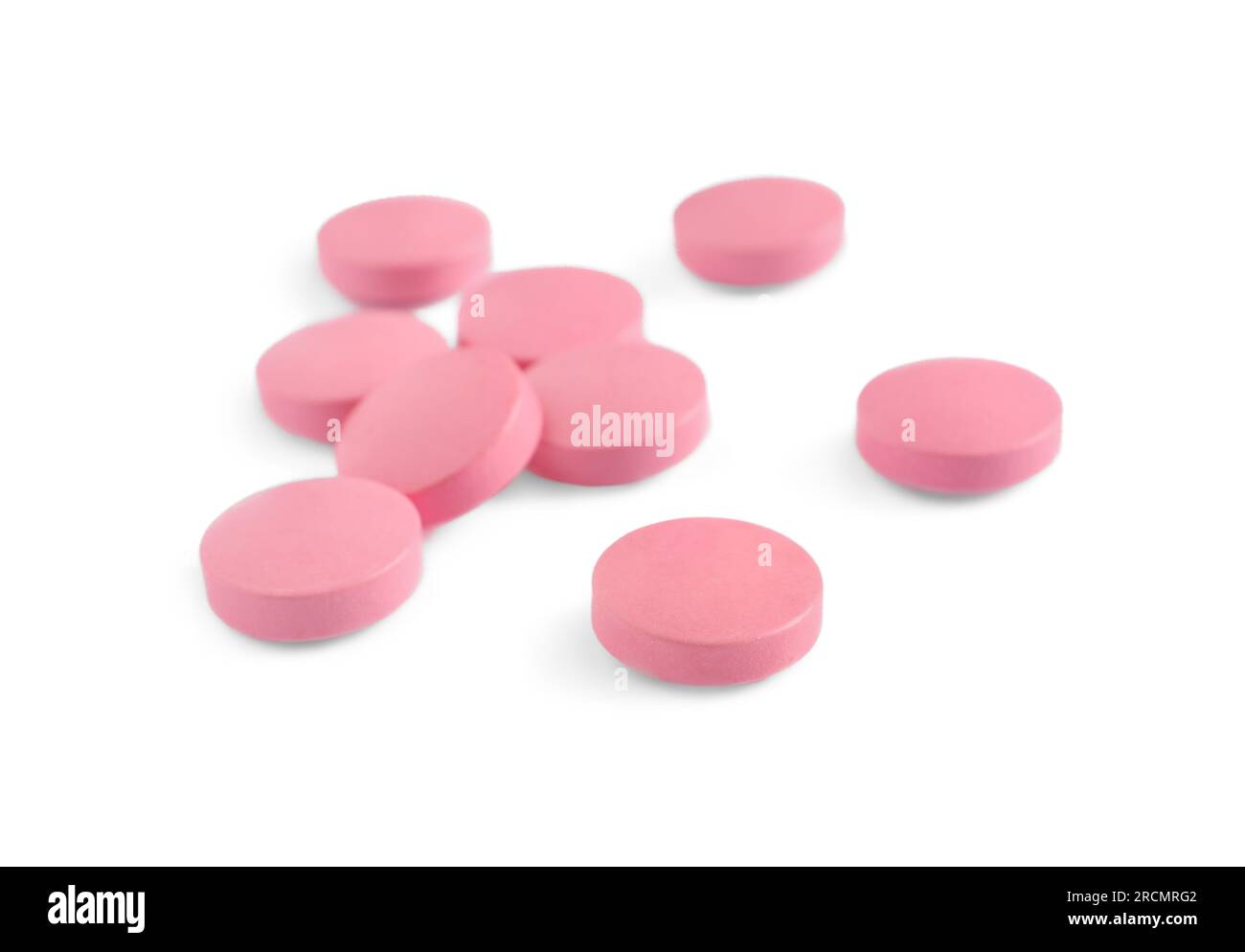 Pink pill, round hi-res stock photography and images - Alamy