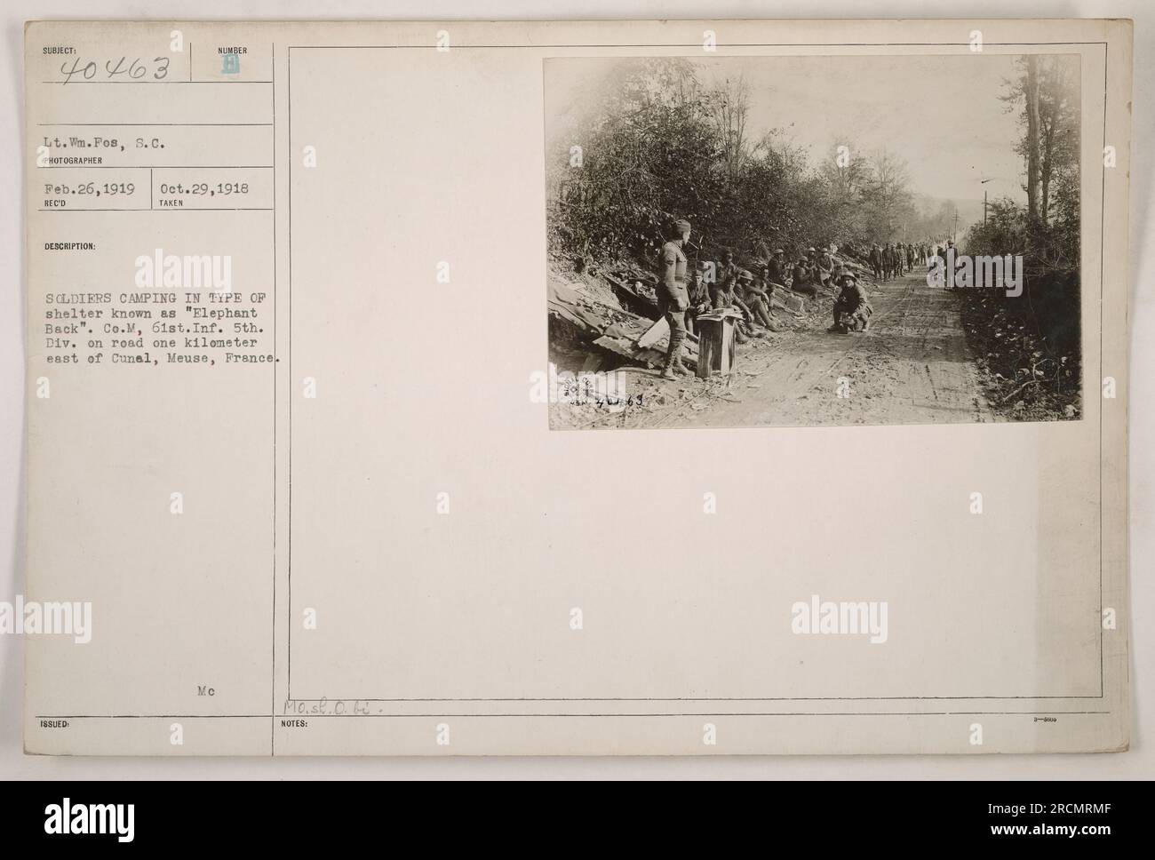 Co m 61st infantry hi-res stock photography and images - Alamy
