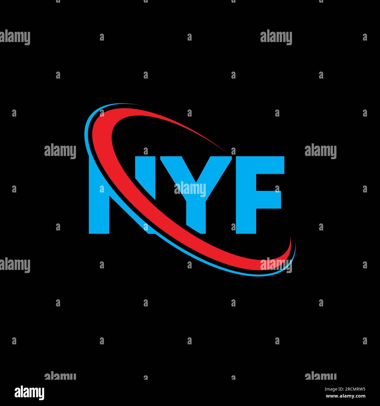 NYF logo. NYF letter. NYF letter logo design. Initials NYF logo linked ...