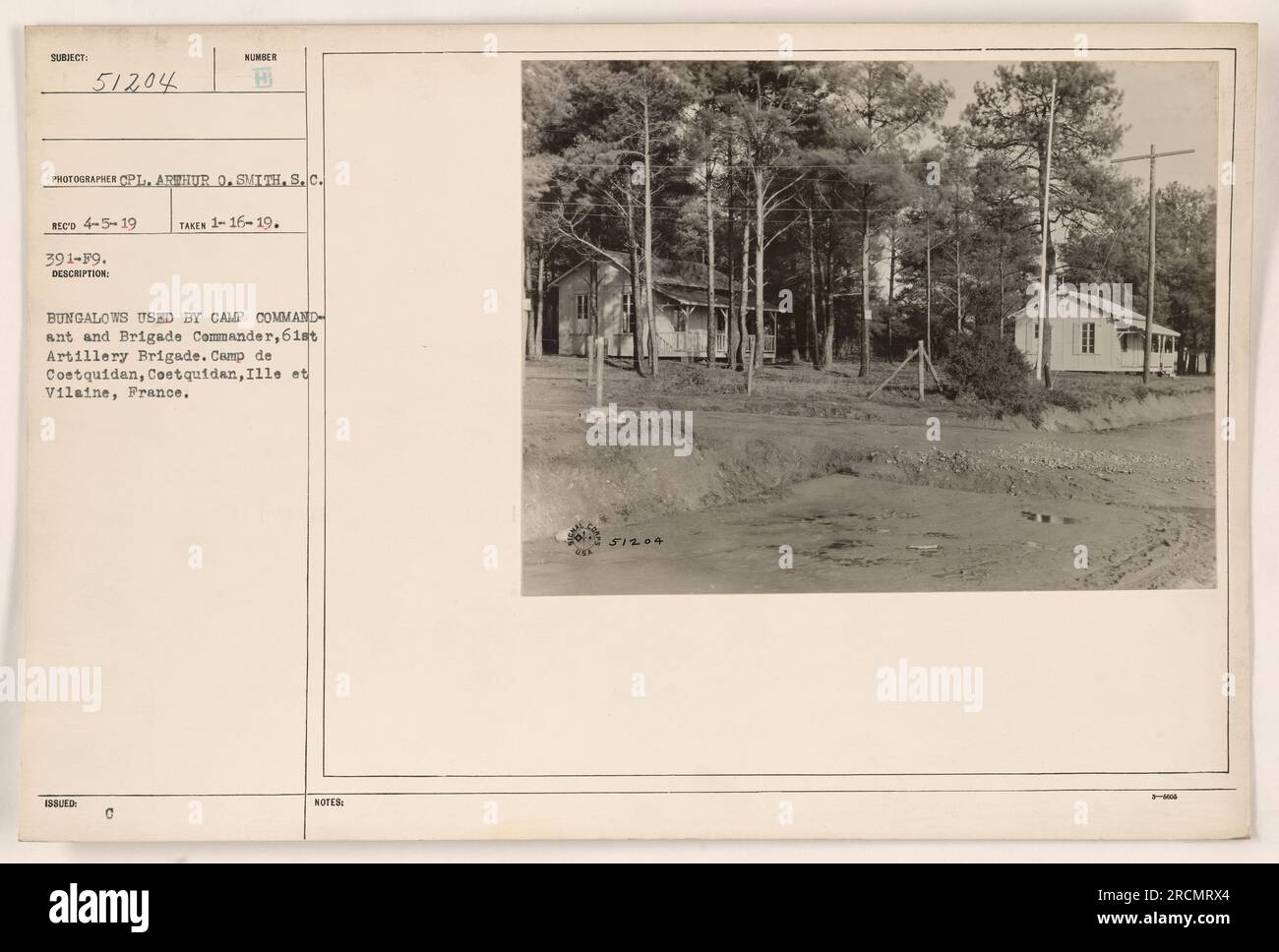 Bungalows used as accommodations for the Camp Commandant and Brigade ...