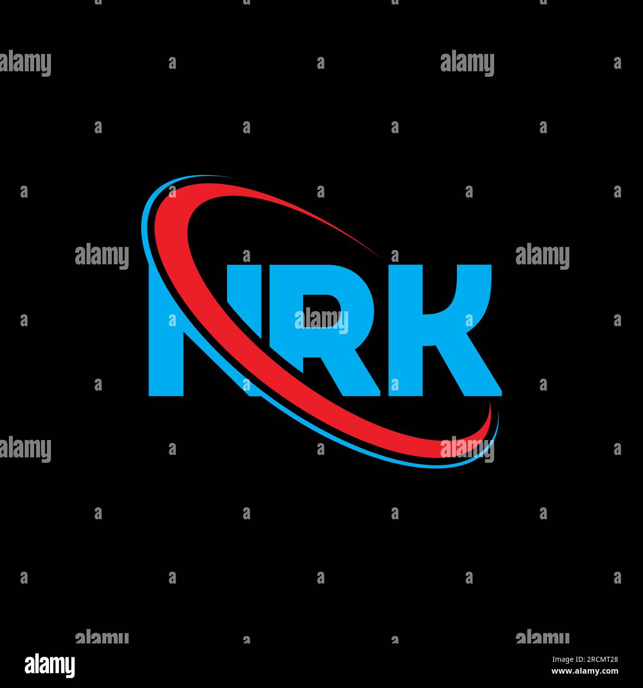 NRK logo. NRK letter. NRK letter logo design. Initials NRK logo linked ...