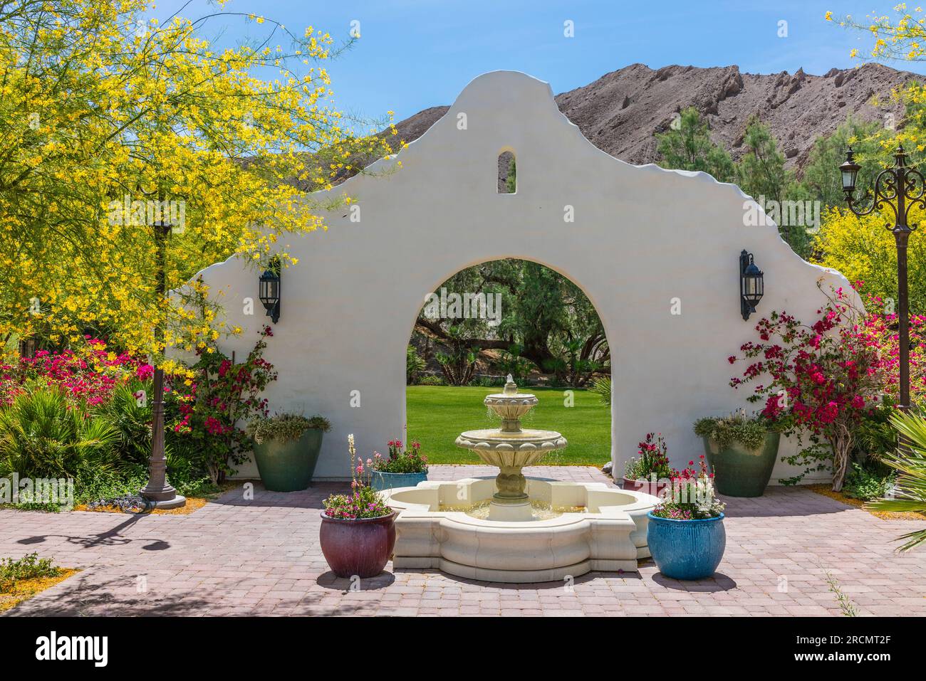 The outdoor wedding facility at the Oasis at Death Valley, formerly ...