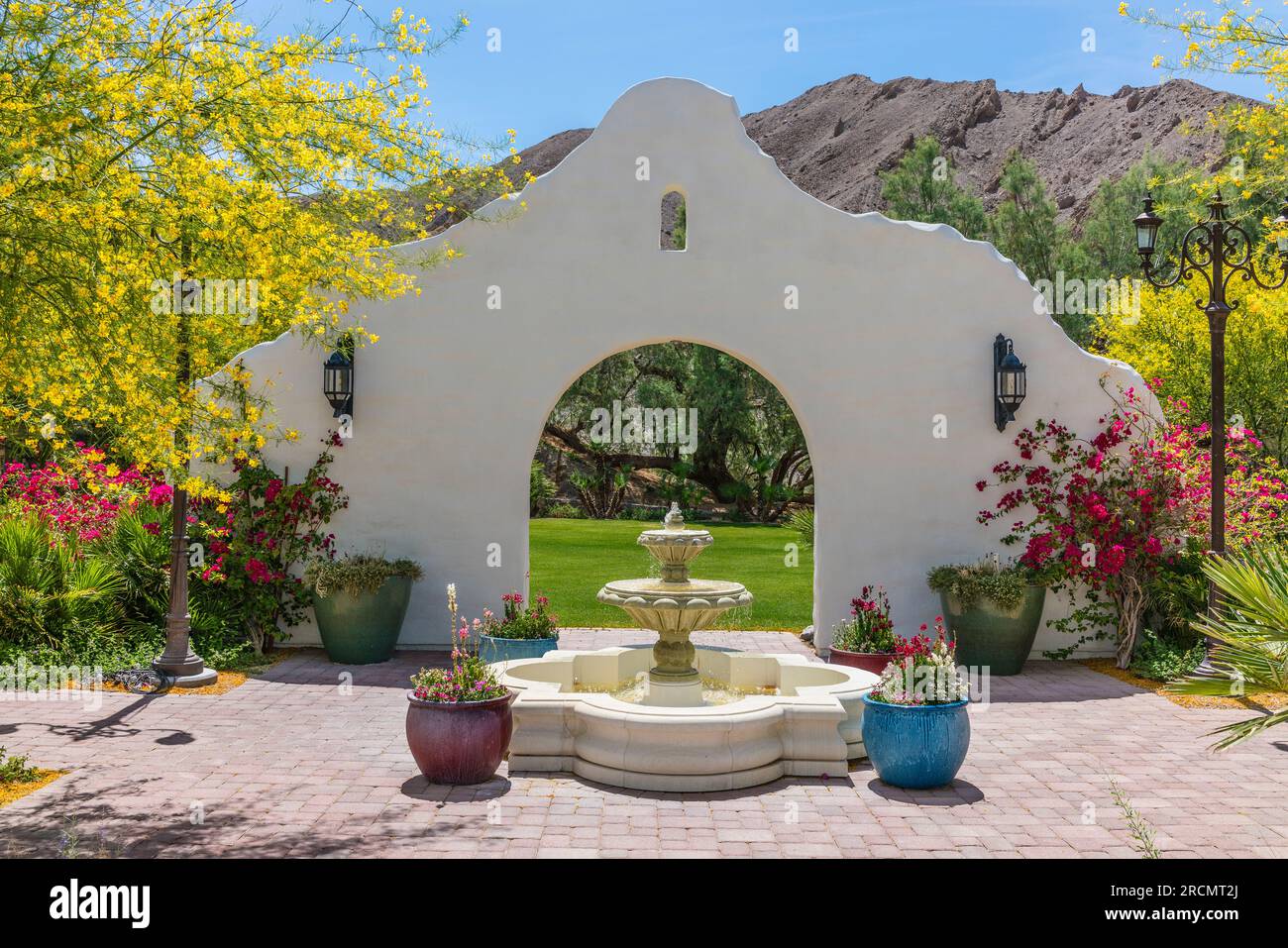 The outdoor wedding facility at the Oasis at Death Valley, formerly ...