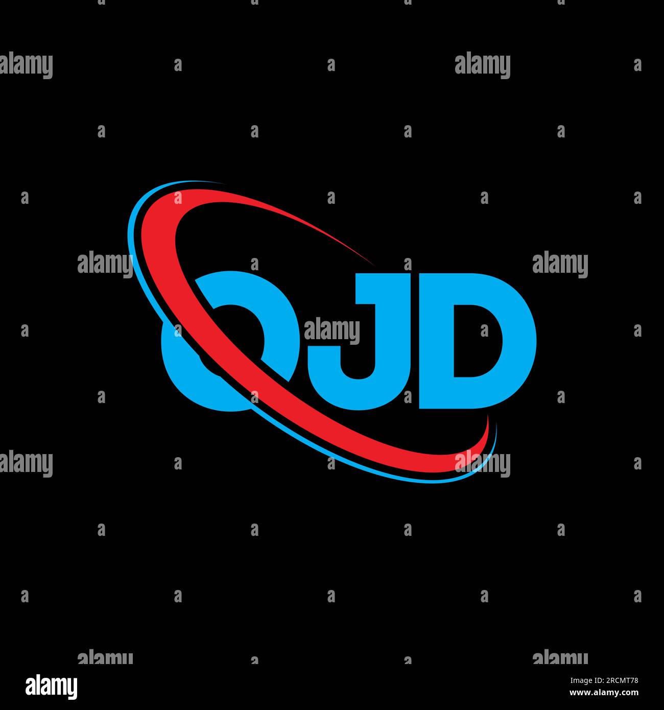 OJD logo. OJD letter. OJD letter logo design. Initials OJD logo linked ...
