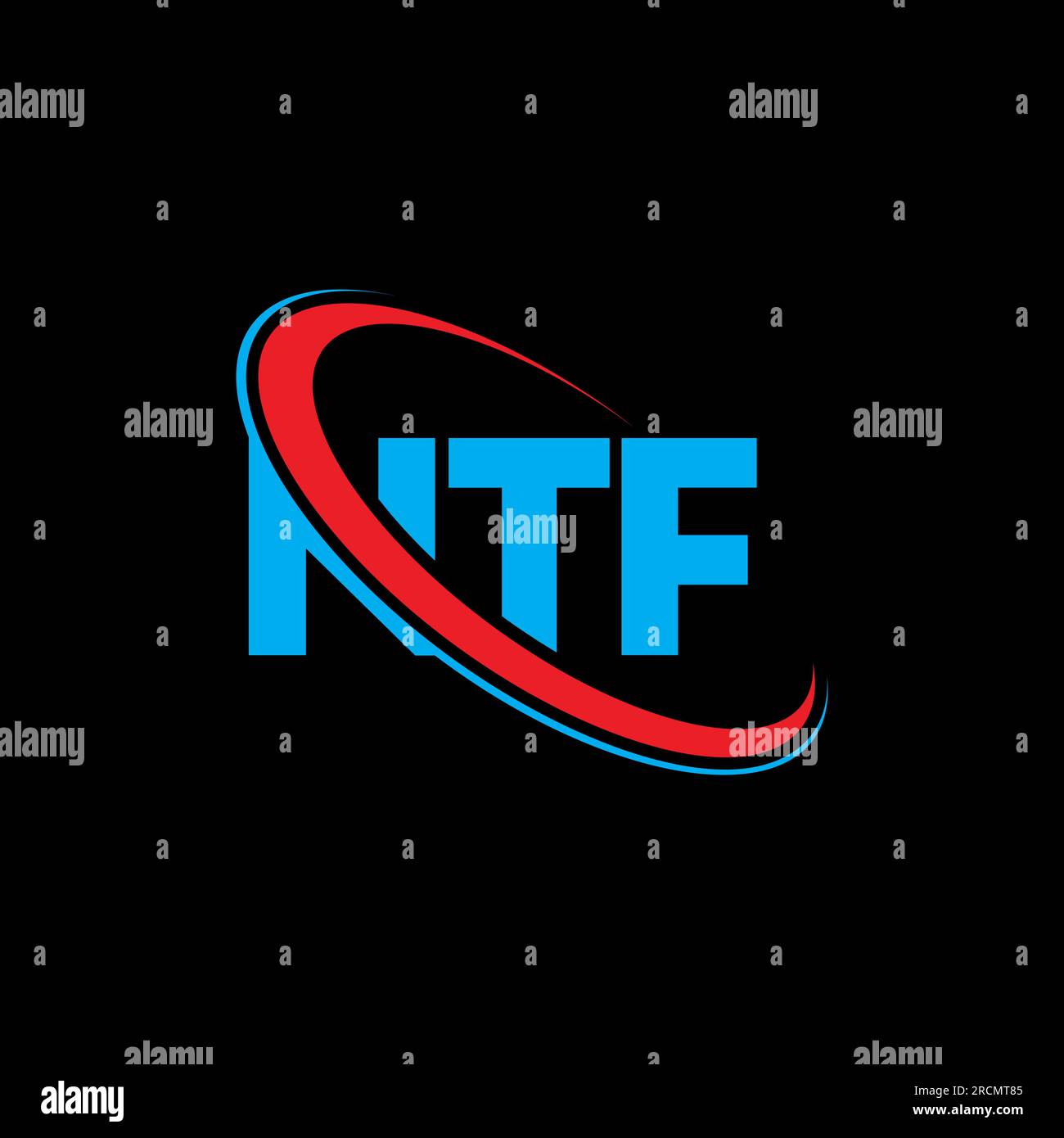 NTF logo. NTF letter. NTF letter logo design. Initials NTF logo linked ...