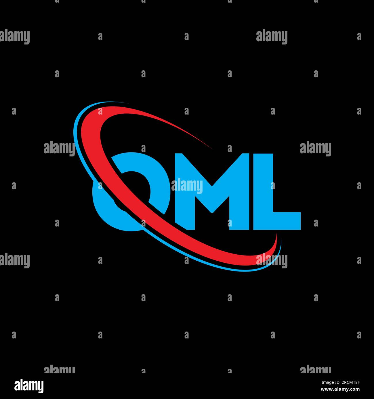 OML logo. OML letter. OML letter logo design. Initials OML logo linked ...