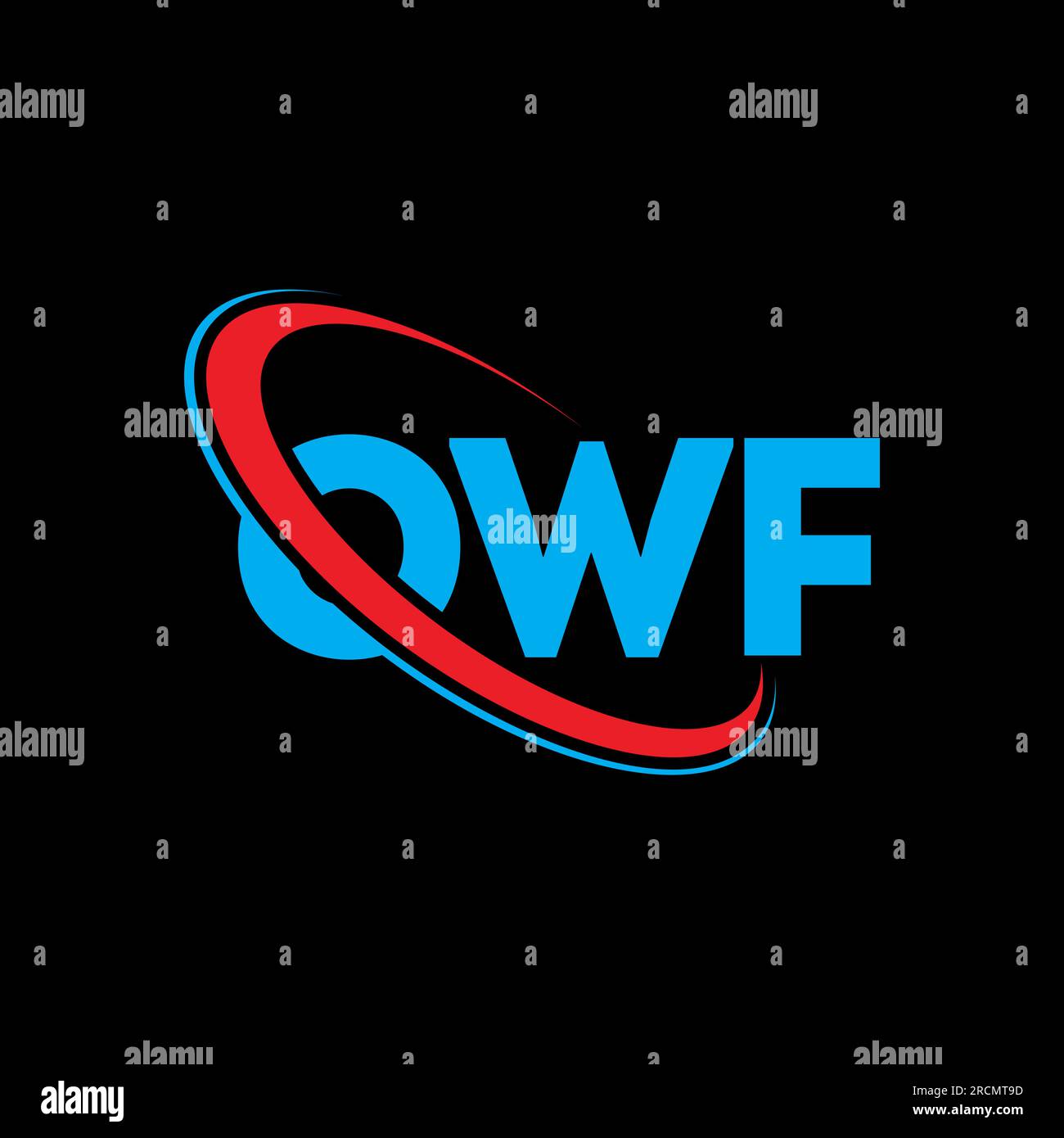 OWF logo. OWF letter. OWF letter logo design. Initials OWF logo linked ...