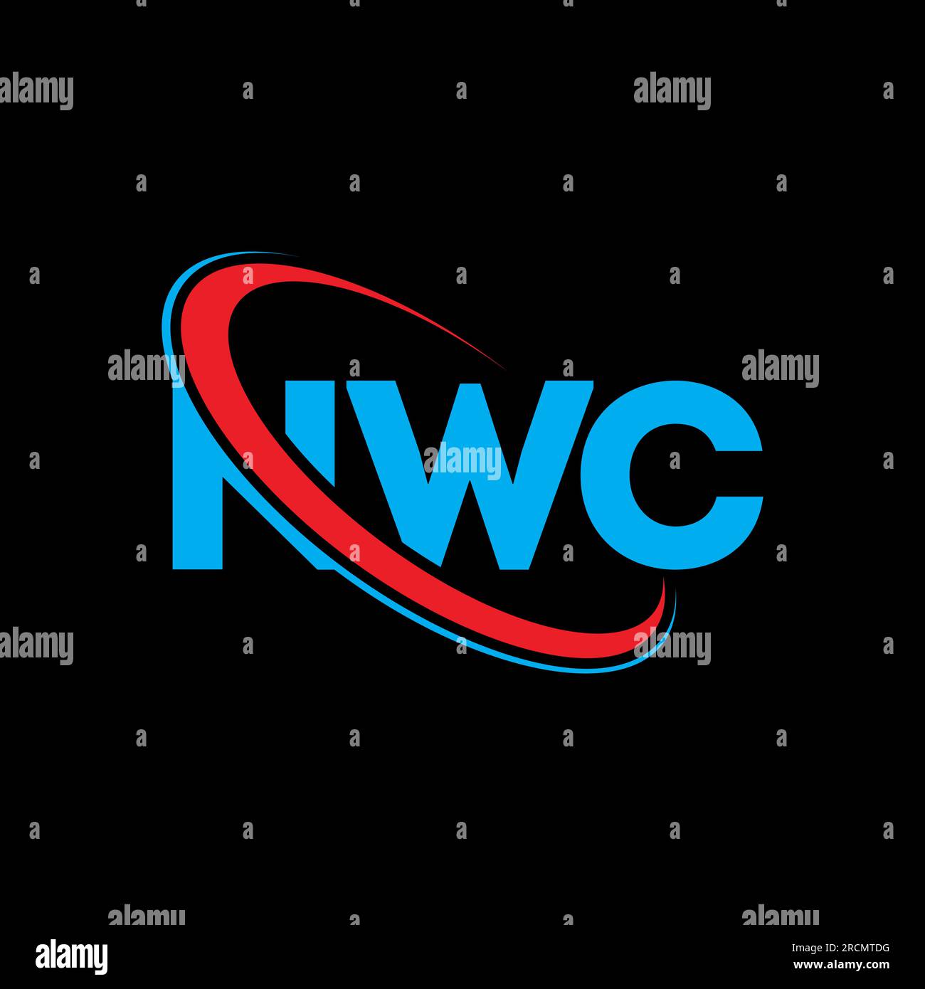 Nwc Logo Nwc Letter Nwc Letter Logo Design Initials Nwc Logo Linked With Circle And Uppercase