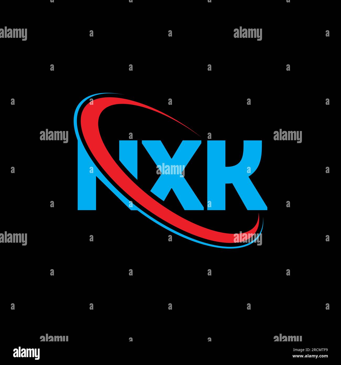 NXK logo. NXK letter. NXK letter logo design. Initials NXK logo linked ...