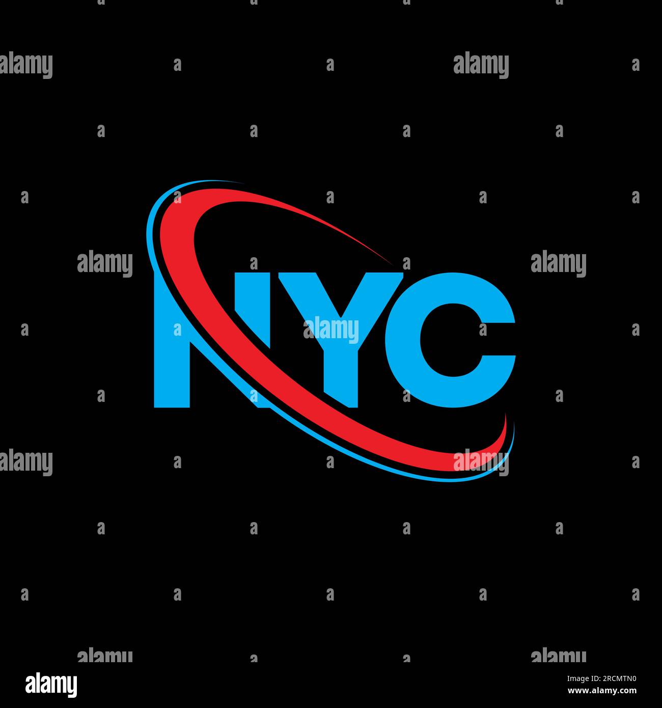 NYC logo. NYC letter. NYC letter logo design. Initials NYC logo linked ...