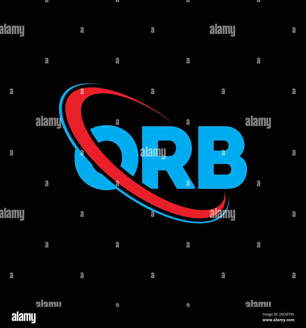 ORB logo. ORB letter. ORB letter logo design. Initials ORB logo linked ...