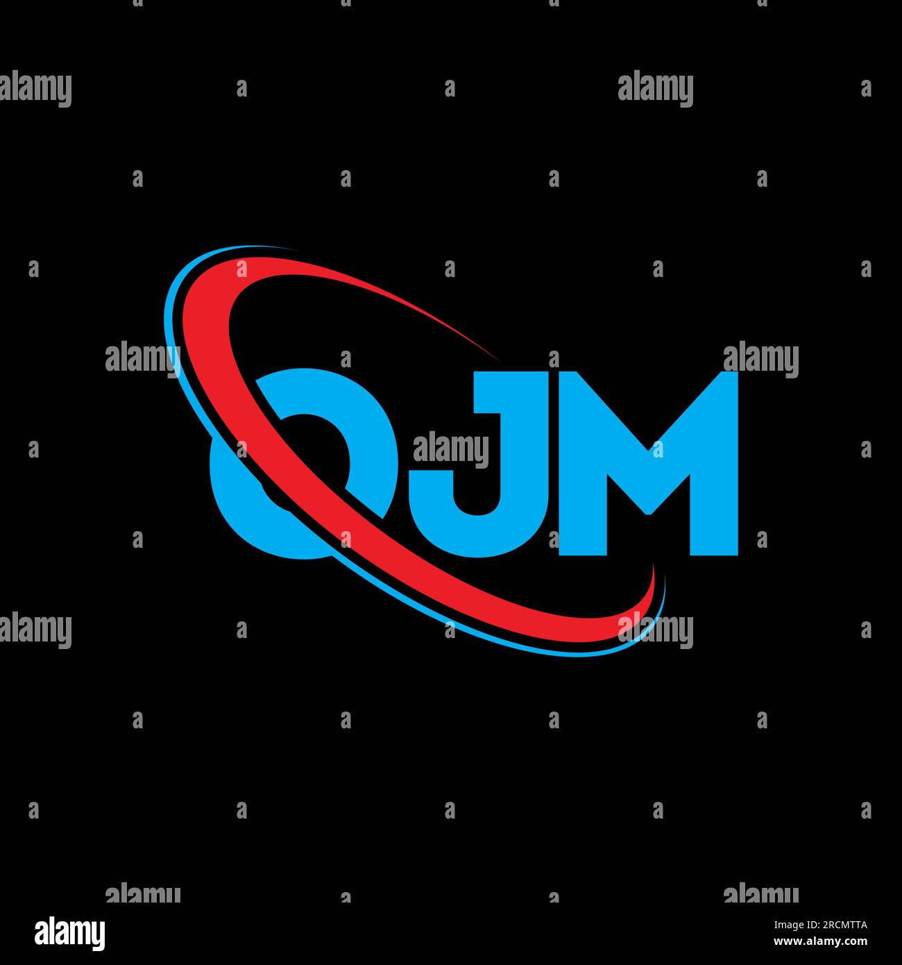 OJM logo. OJM letter. OJM letter logo design. Initials OJM logo linked ...