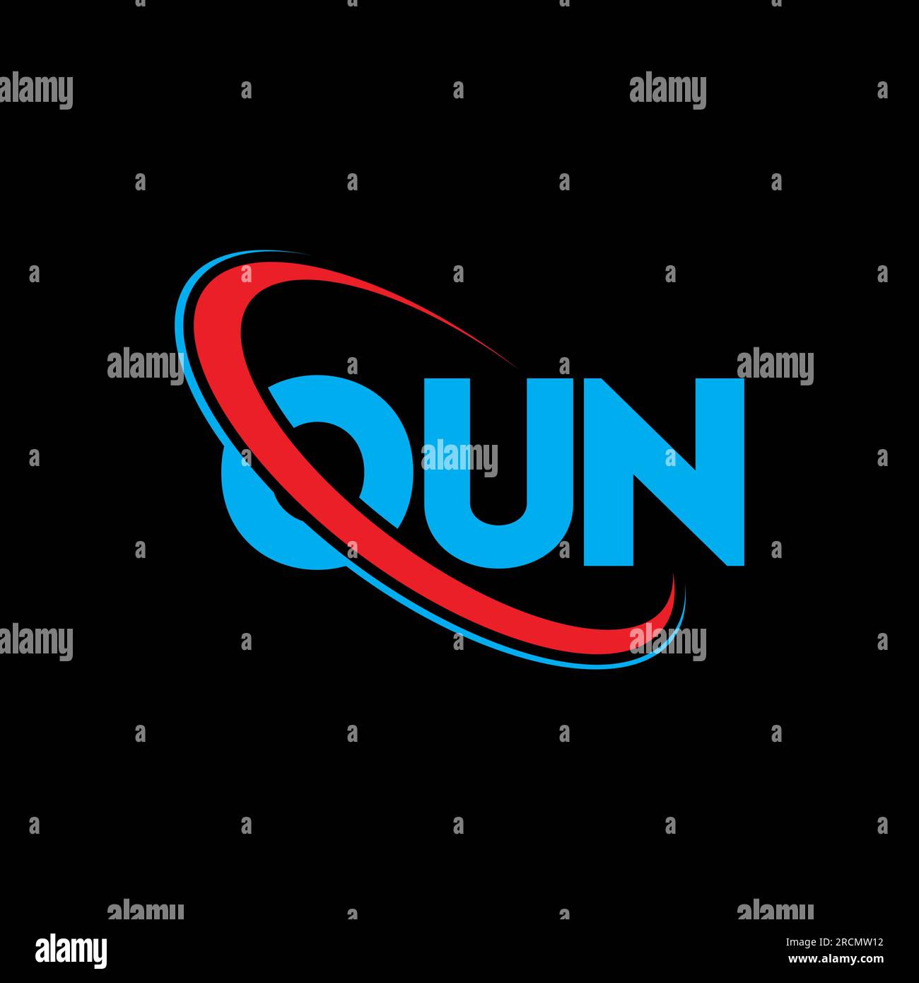 OUN logo. OUN letter. OUN letter logo design. Initials OUN logo linked ...