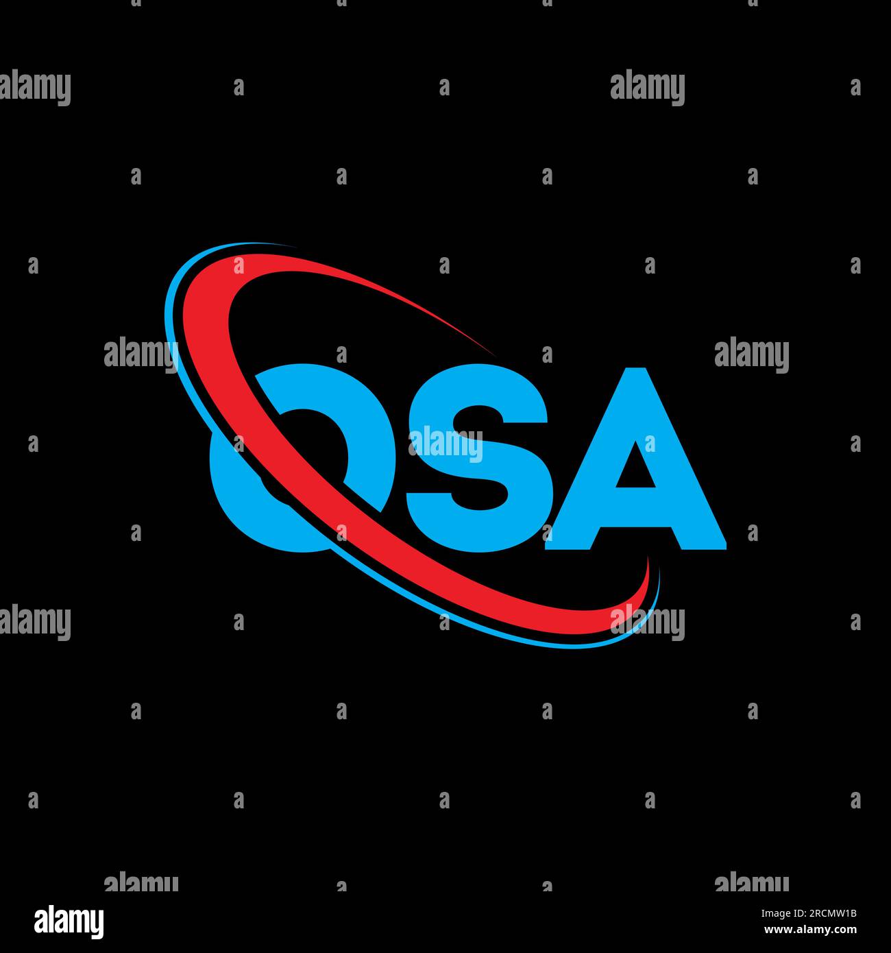 OSA logo. OSA letter. OSA letter logo design. Initials OSA logo linked ...