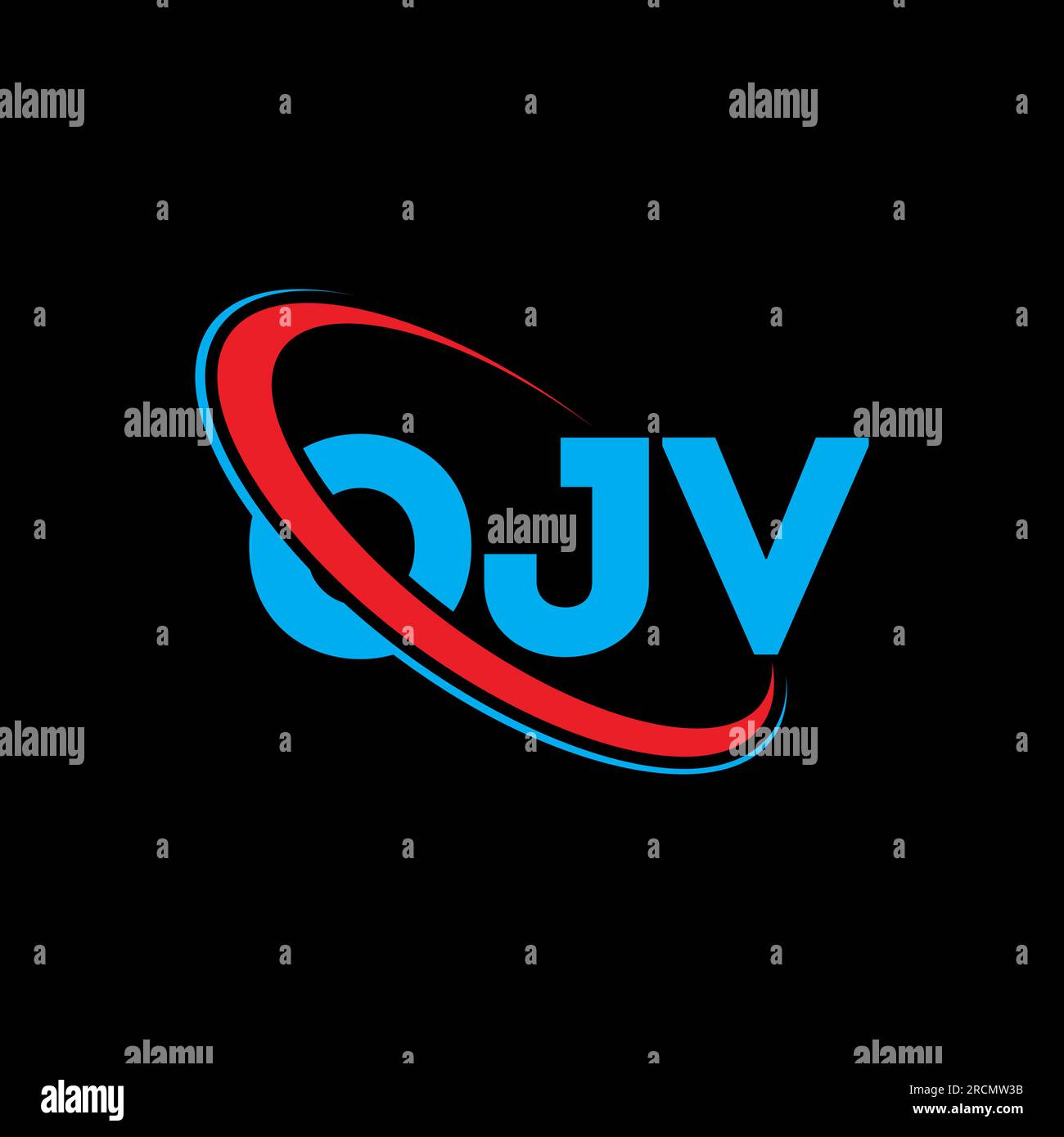 OJV logo. OJV letter. OJV letter logo design. Initials OJV logo linked ...