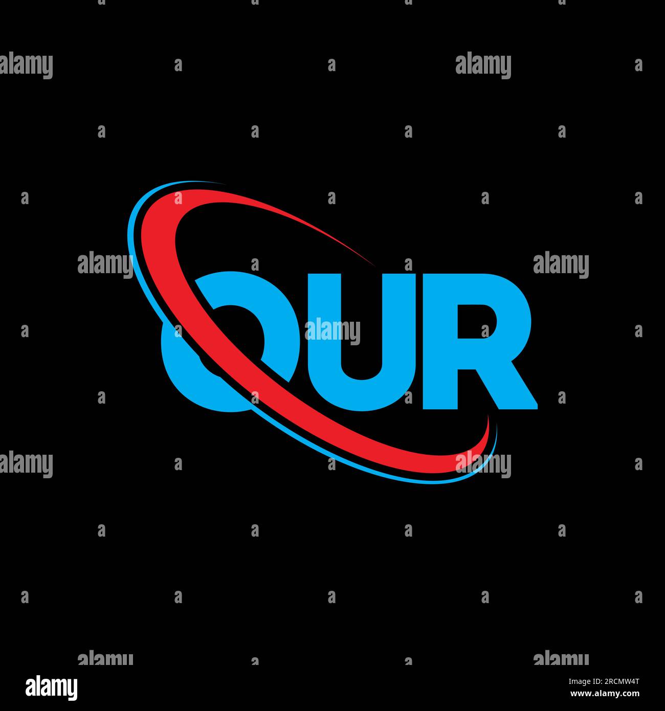 OUR logo. OUR letter. OUR letter logo design. Initials OUR logo linked ...