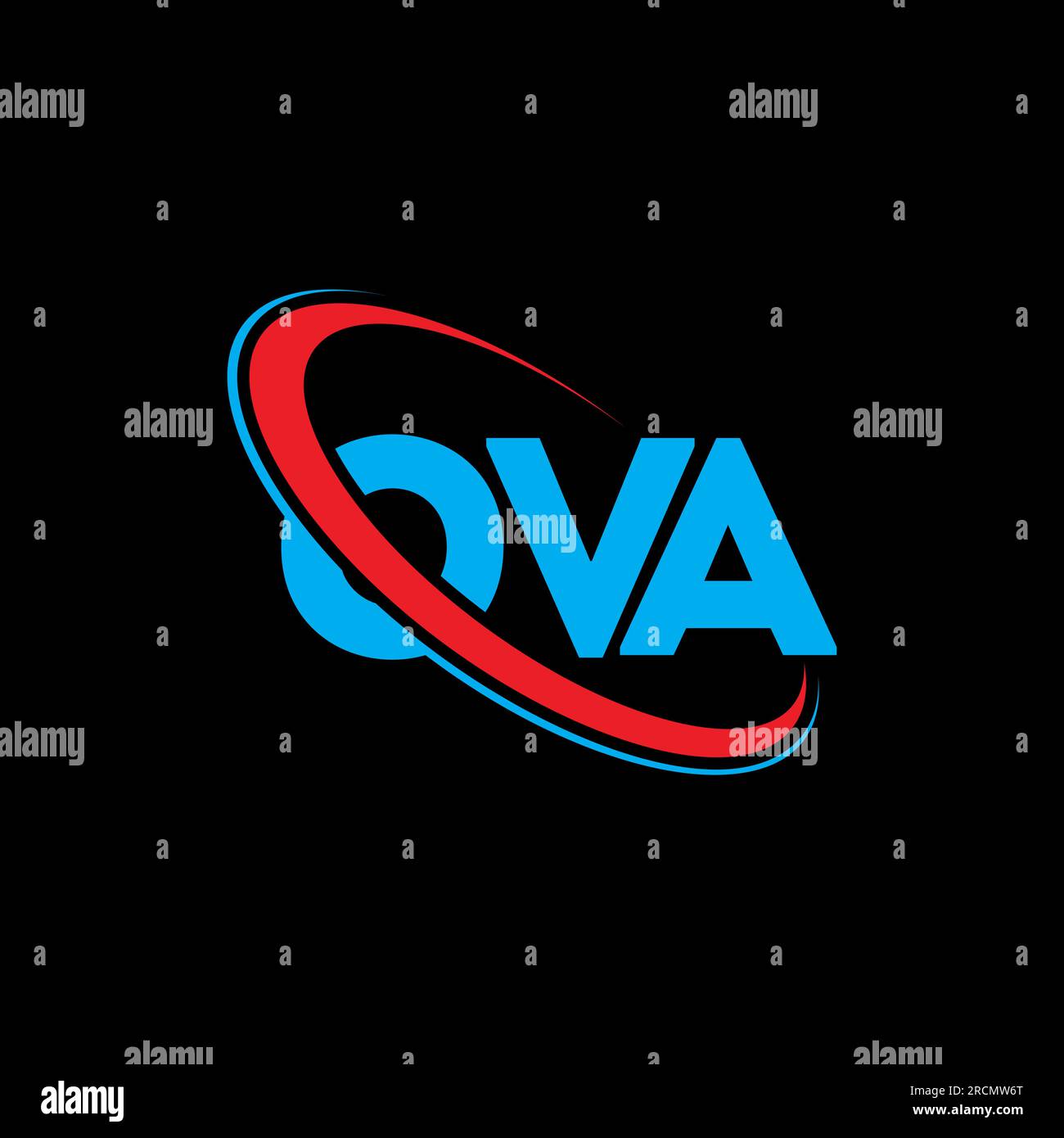 OVA logo. OVA letter. OVA letter logo design. Initials OVA logo linked ...