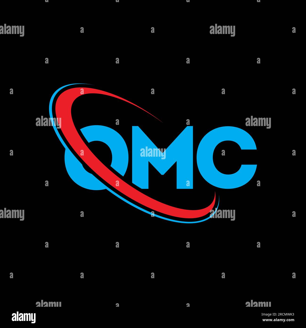 OMC logo. OMC letter. OMC letter logo design. Initials OMC logo linked ...