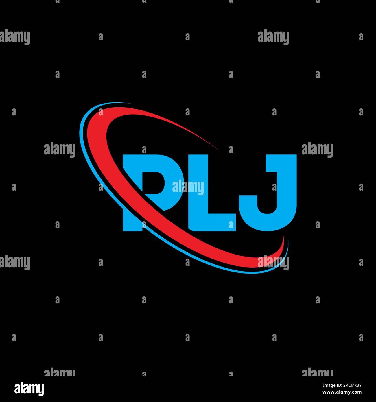 PLJ logo. PLJ letter. PLJ letter logo design. Initials PLJ logo linked ...