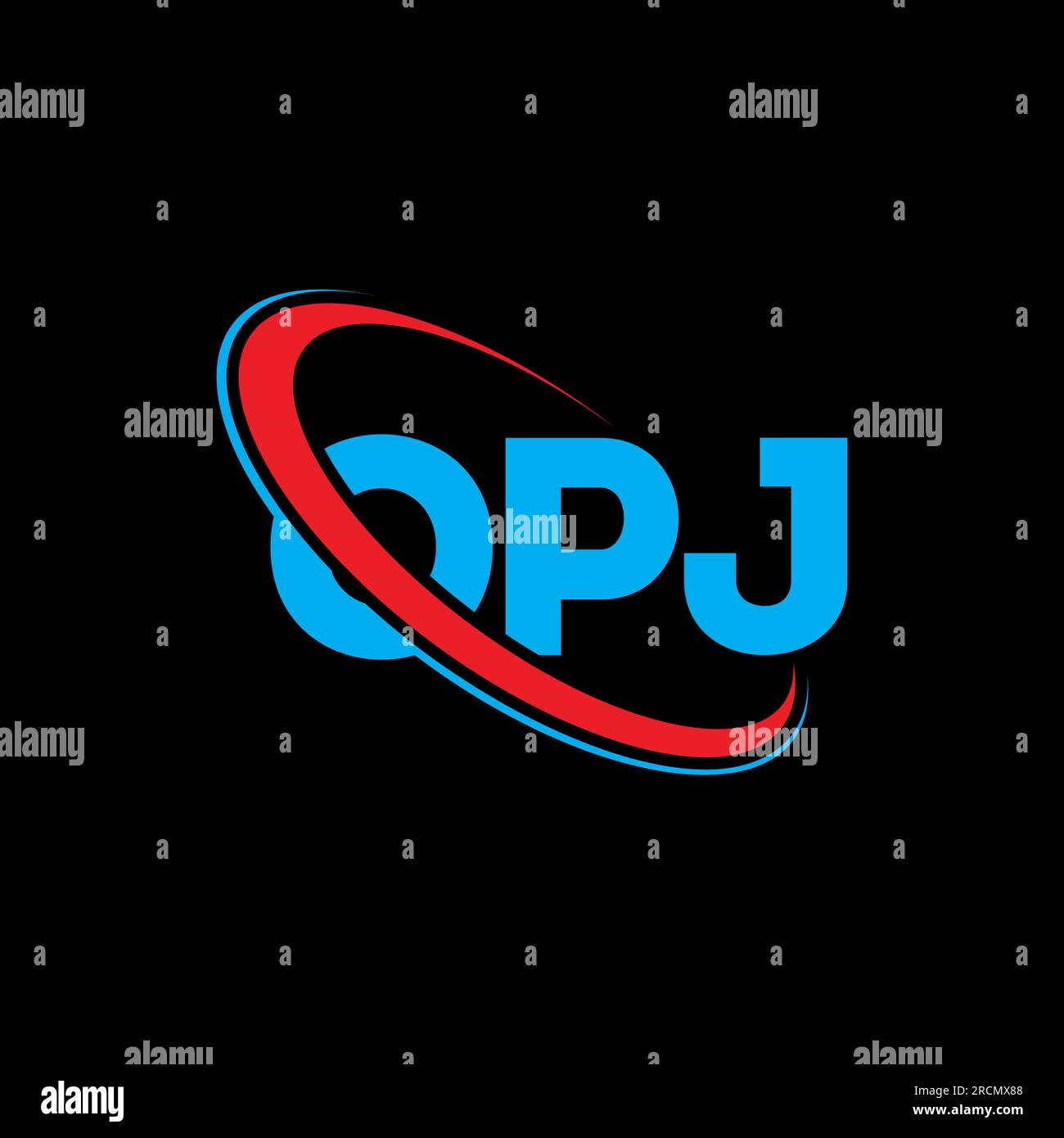 OPJ logo. OPJ letter. OPJ letter logo design. Initials OPJ logo linked ...