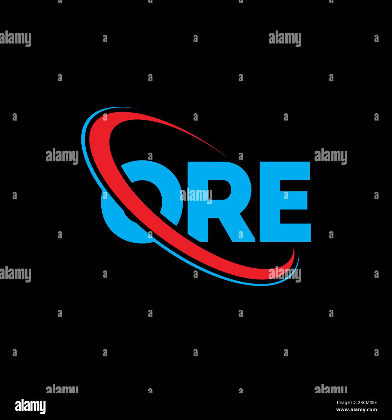 ORE logo. ORE letter. ORE letter logo design. Initials ORE logo linked ...