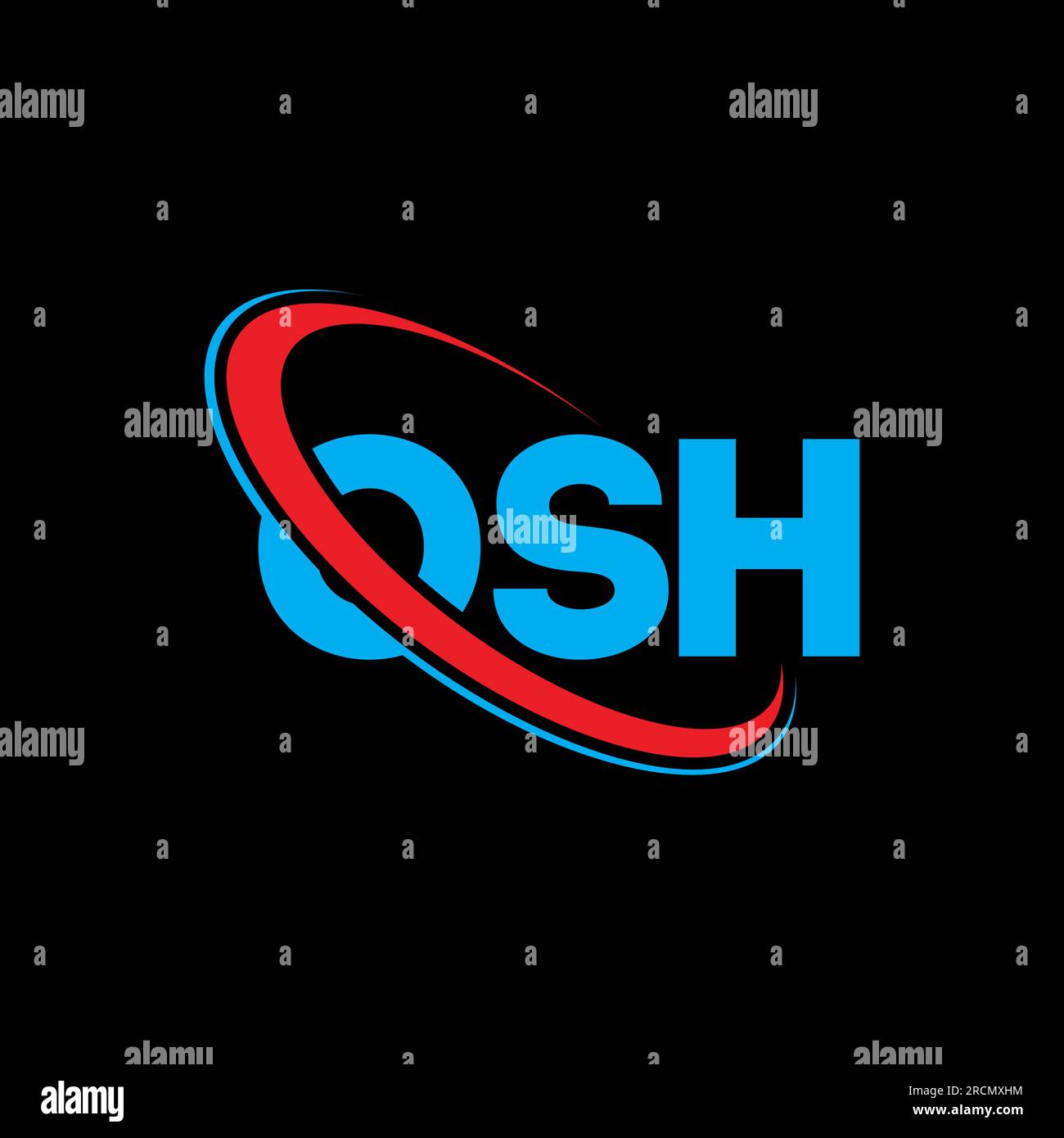 OSH logo. OSH letter. OSH letter logo design. Initials OSH logo linked ...